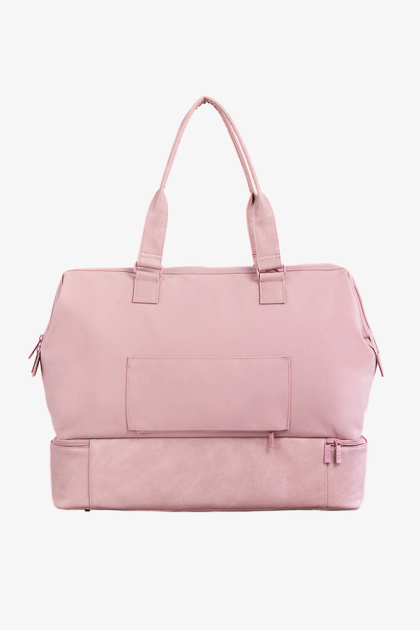 BÉIS 'The Weekender' in Atlas Pink - Weekender Travel Bag in Pink
