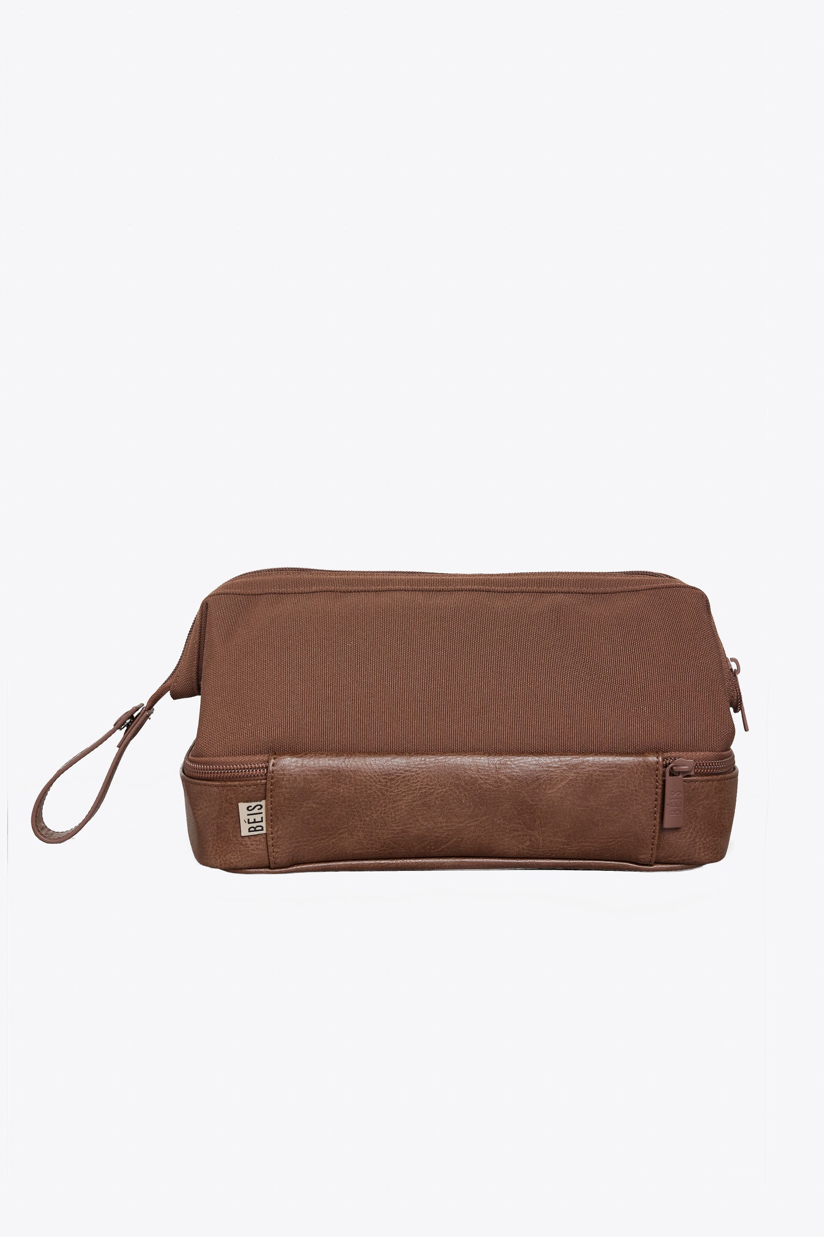 BÉIS 'The Dopp Kit' In Maple - Brown Travel Toiletry Bag & Toiletry Kit
