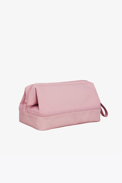 BÉIS 'The Dopp Kit' In Atlas Pink - Pink Travel Toiletry Bag & Toiletry Kit