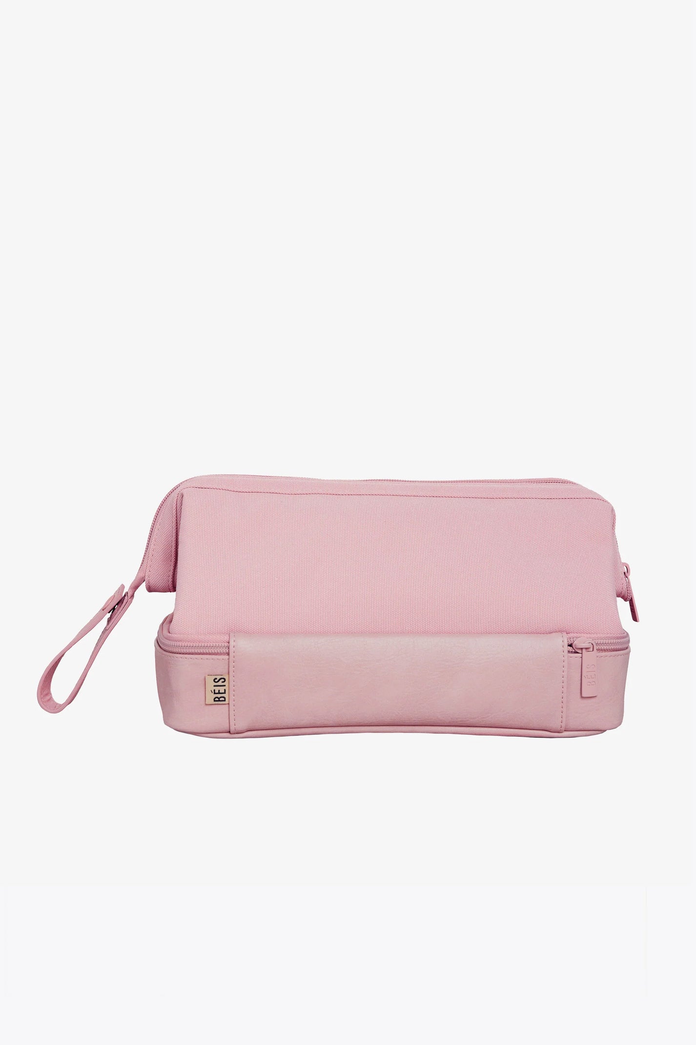 BÉIS 'The Dopp Kit' In Atlas Pink - Pink Travel Toiletry Bag & Toiletry Kit