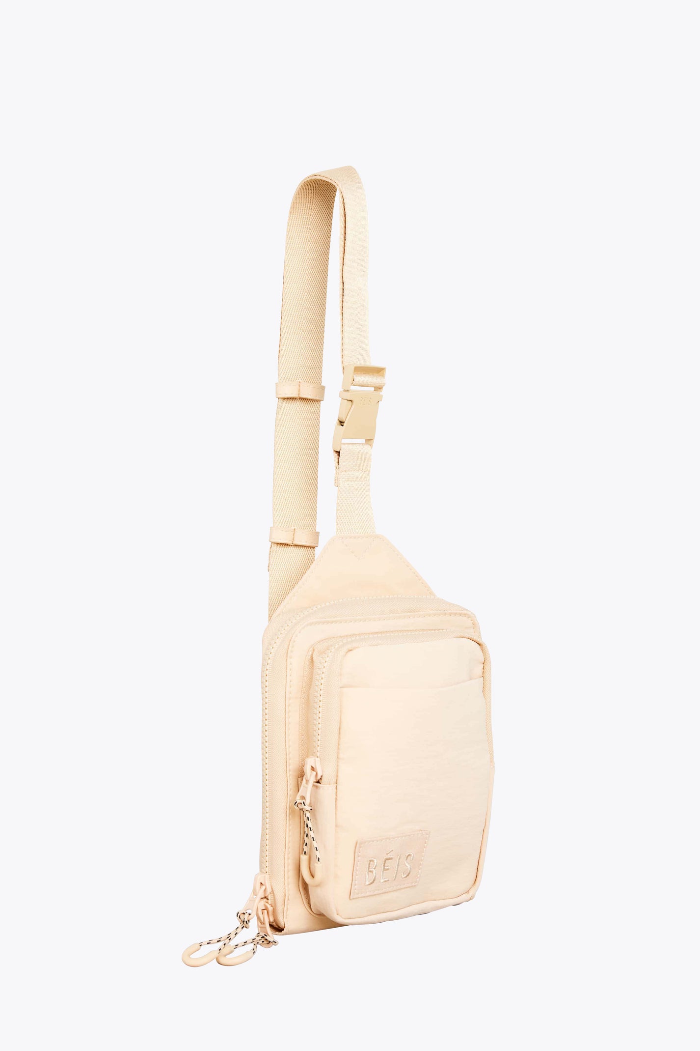 BÉIS 'The Sport Sling' in Beige - Crossbody Athletic Gym Bag