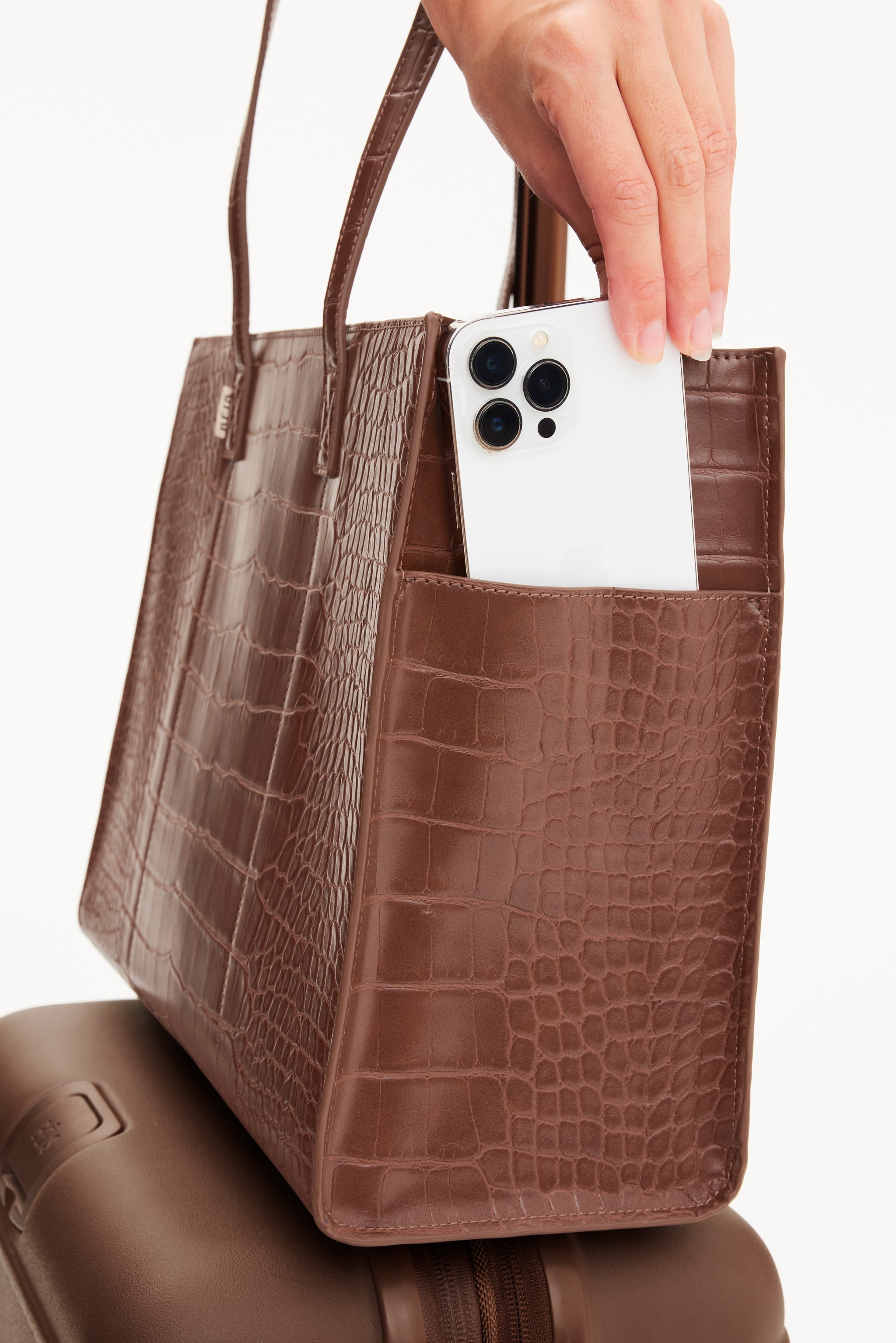 BÉIS 'The Work Tote' in Maple - Brown Laptop Bag & Office Work Tote