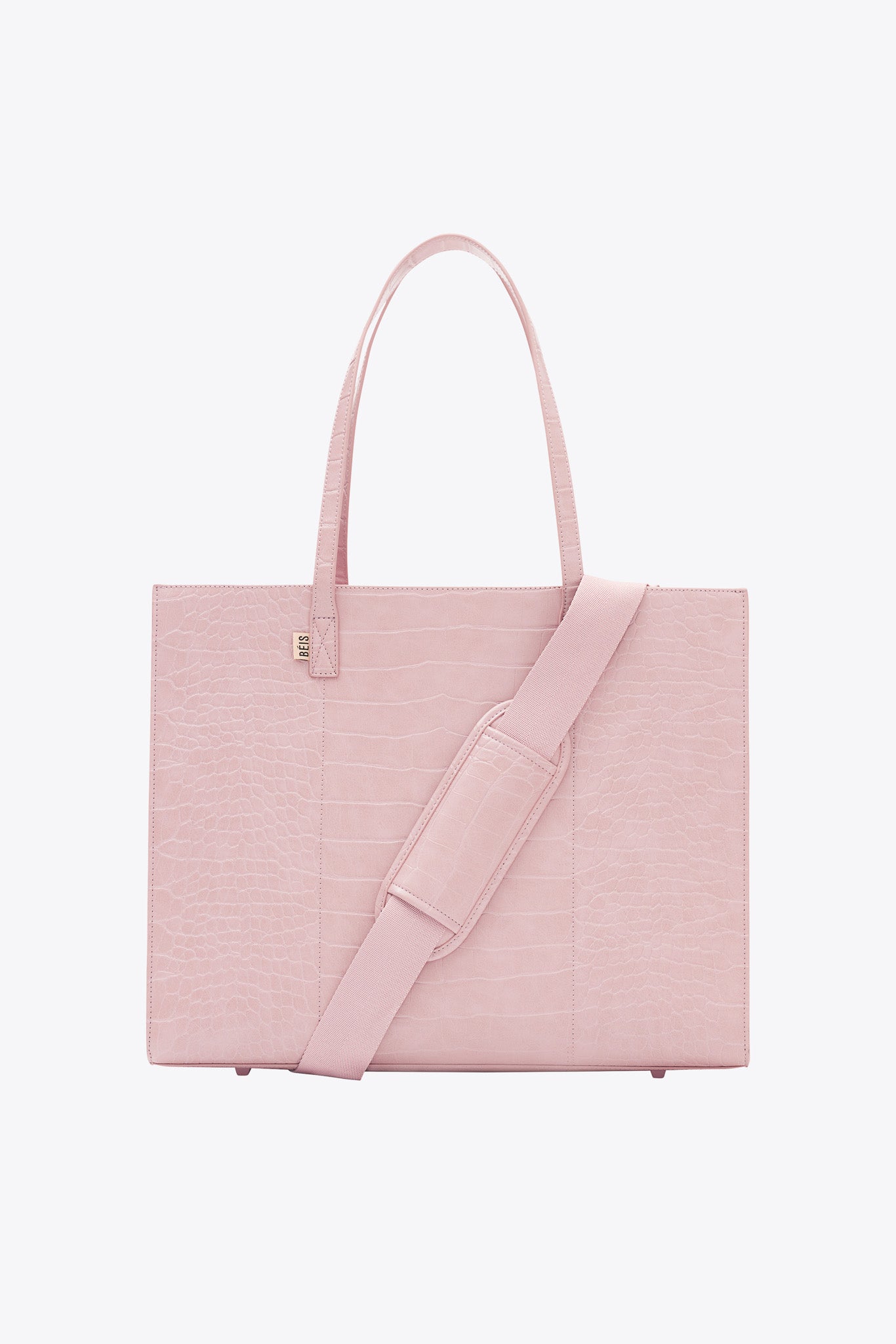 BÉIS 'The Large Work Tote' in Atlas Pink - Large Pink Work Tote ...