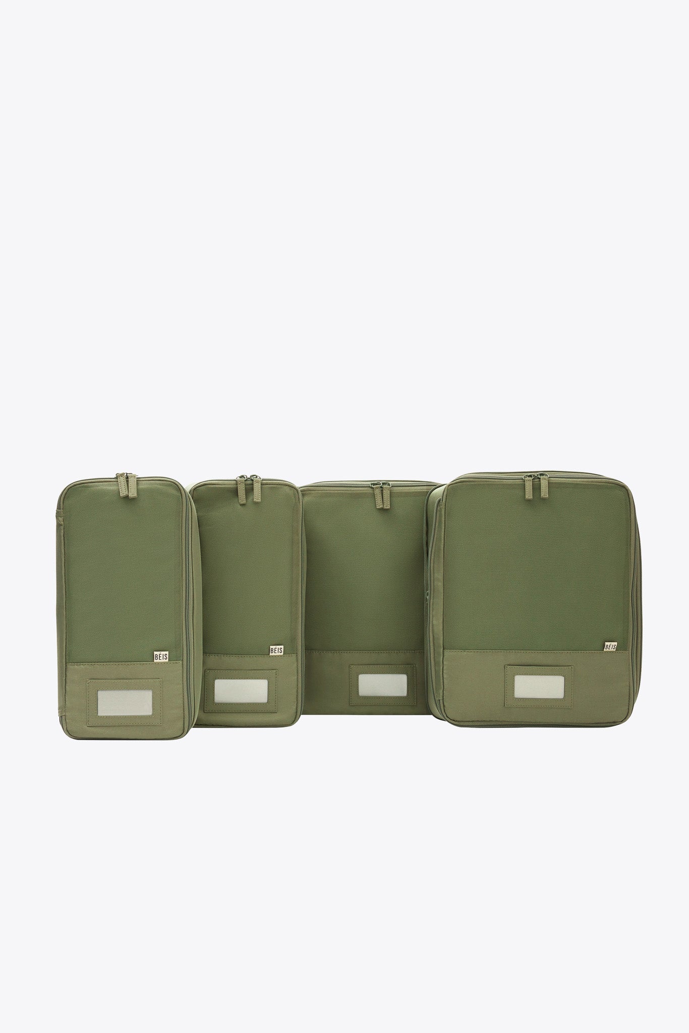 BÉIS 'The Compression Packing Cube Set' in Olive - Olive Green 4-Piece ...