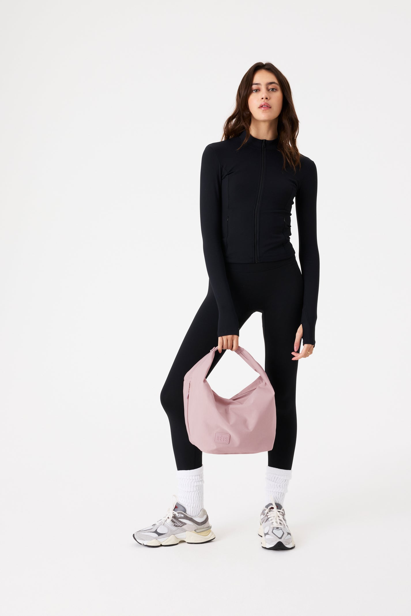 BÉIS The Crescent Catchall in Atlas Pink – Pink Crescent Crossbody ...