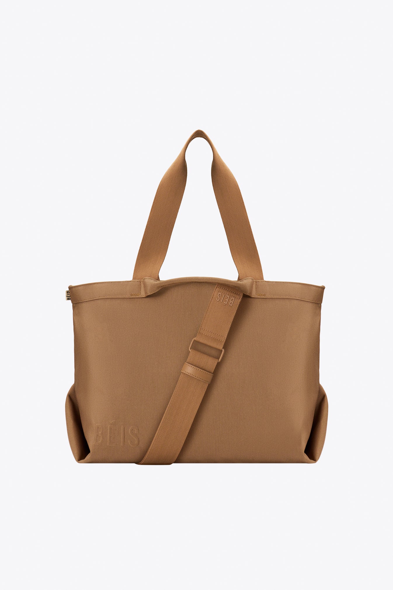 BÉIS 'The Travel Tote' in Camel - Best Large Travel Tote Bag with ...
