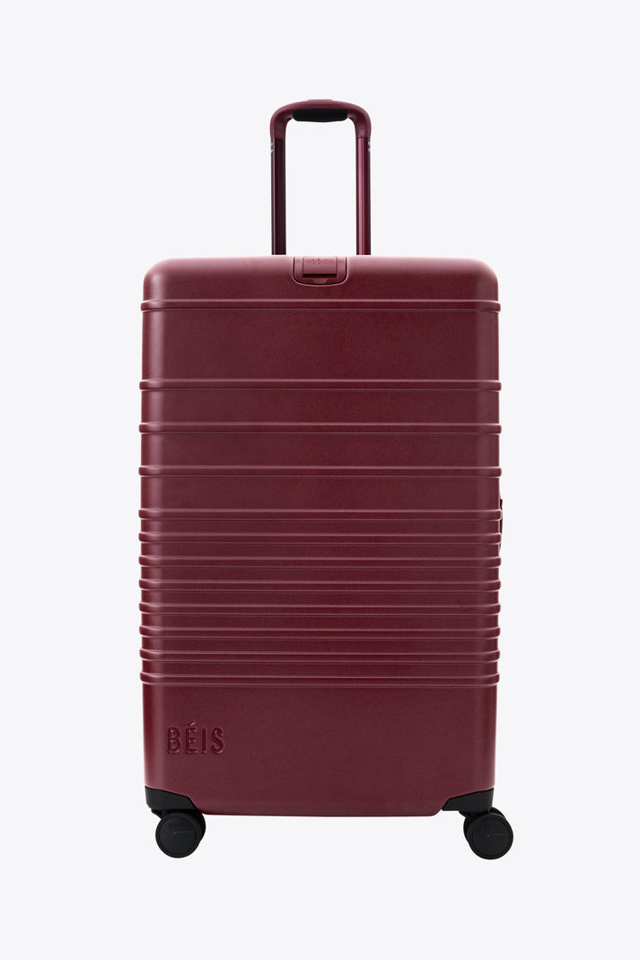 BÉIS 'The Large Check-in Roller' in Burgundy - Matte 29" Large Check-In ...
