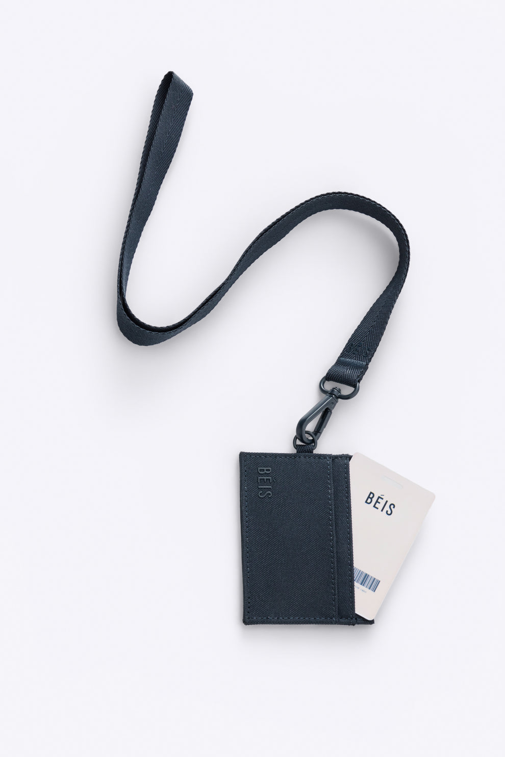 BÉIS 'The ID Card Holder' in Navy - Crossbody Wallet Purse in Navy Blue