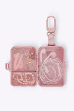 BÉIS 'The Micro Roller Charm' in Atlas Pink - Mini Luggage Charm for ...