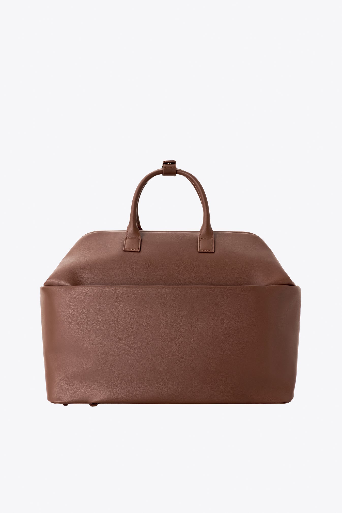 BÉIS 'The Essential Weekender' in Maple - Brown Weekender Bag & Overnight Bag with Wide Opening