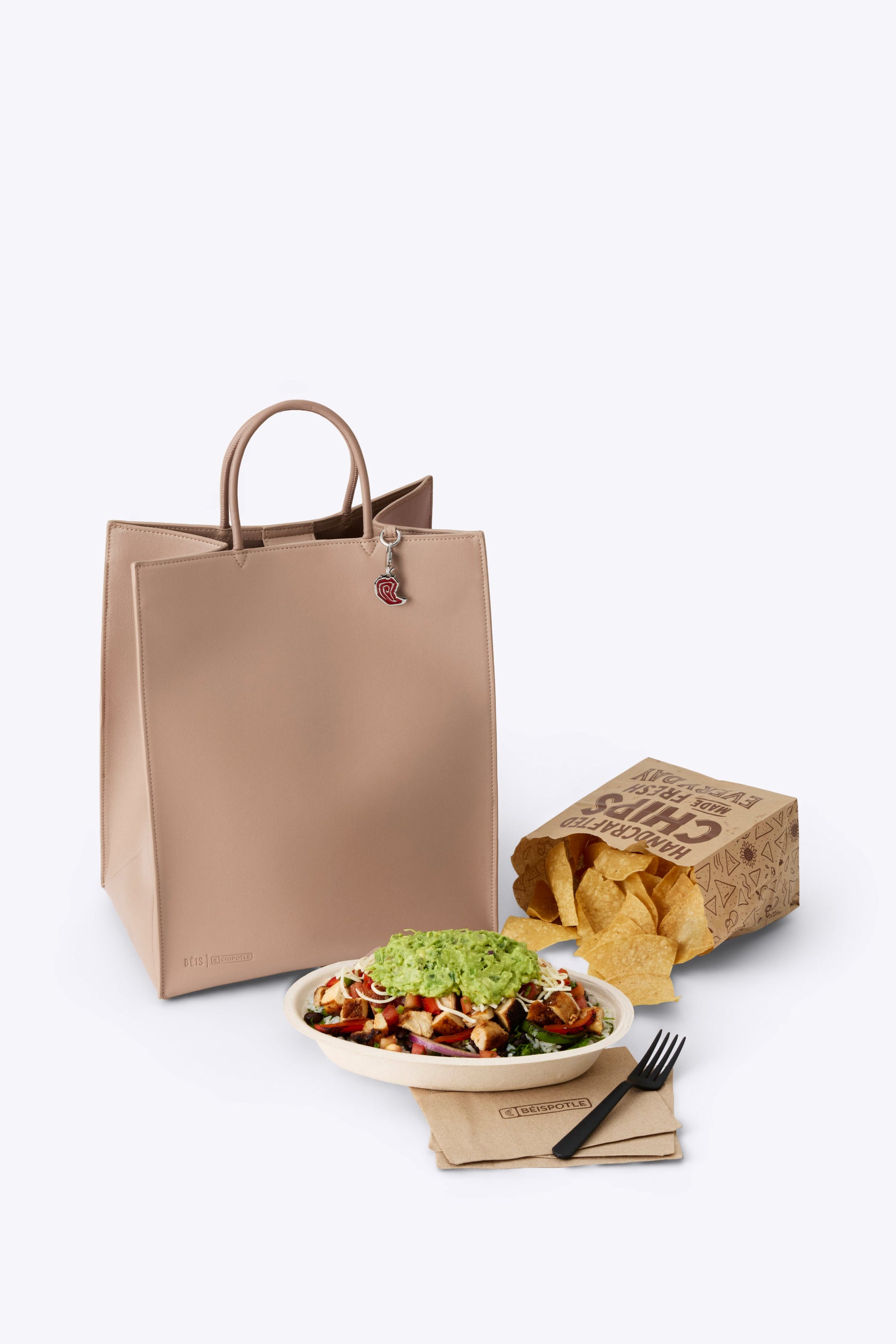 BÉIS x Chipotle 'The Take Out Bag' in Brown
