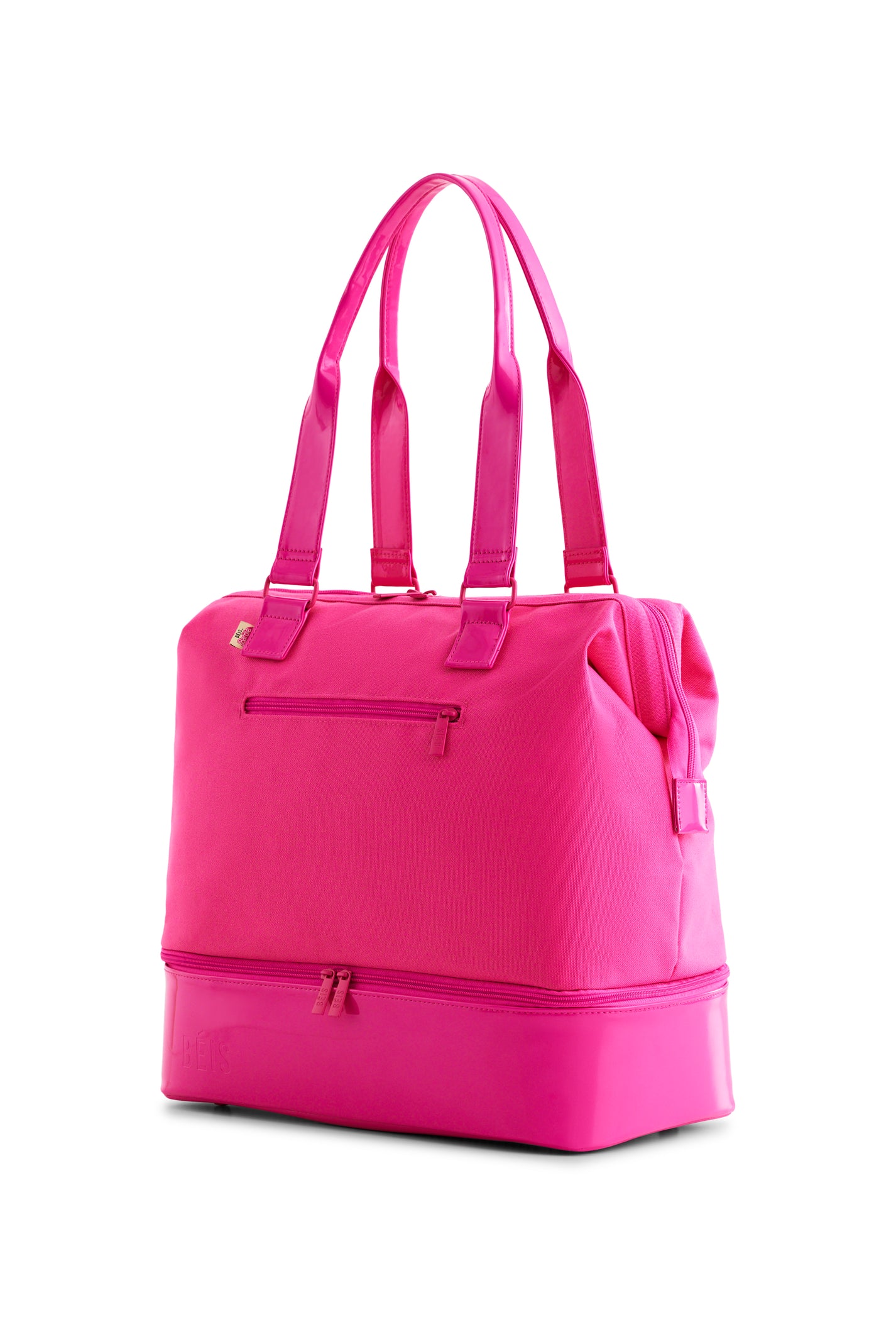 BÉIS 'The Mini Weekender' in Barbie™ Pink - Pink Overnight Bags & Small ...