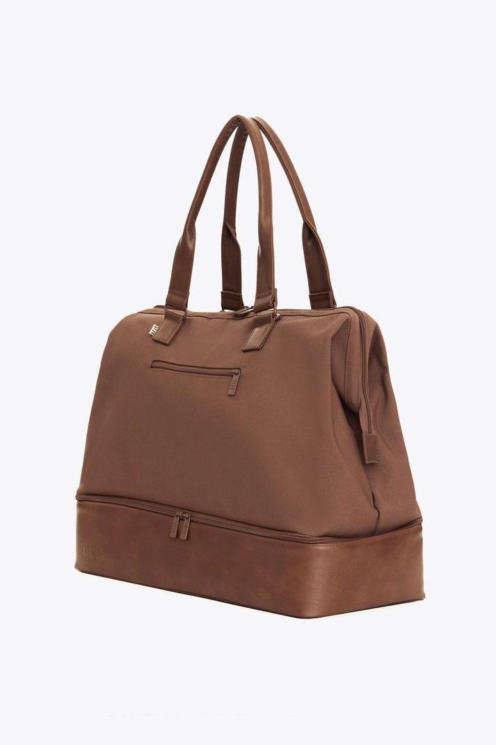 BÉIS 'The Weekender' in Maple - Brown Weekend Bag & Overnight Travel Bag