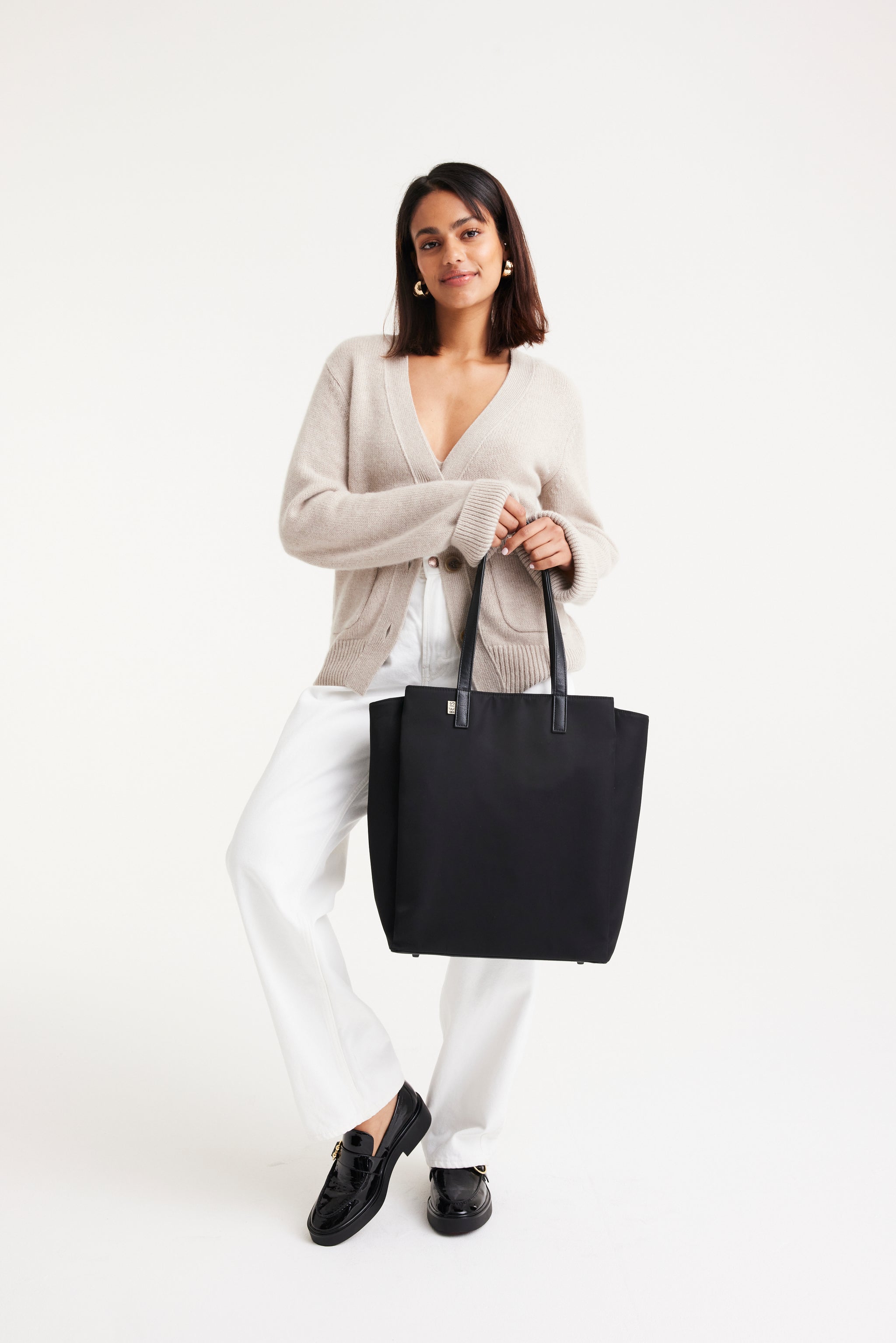 BÉIS 'The Commuter Tote' In Black - Black Commuter Tote For Work & Travel