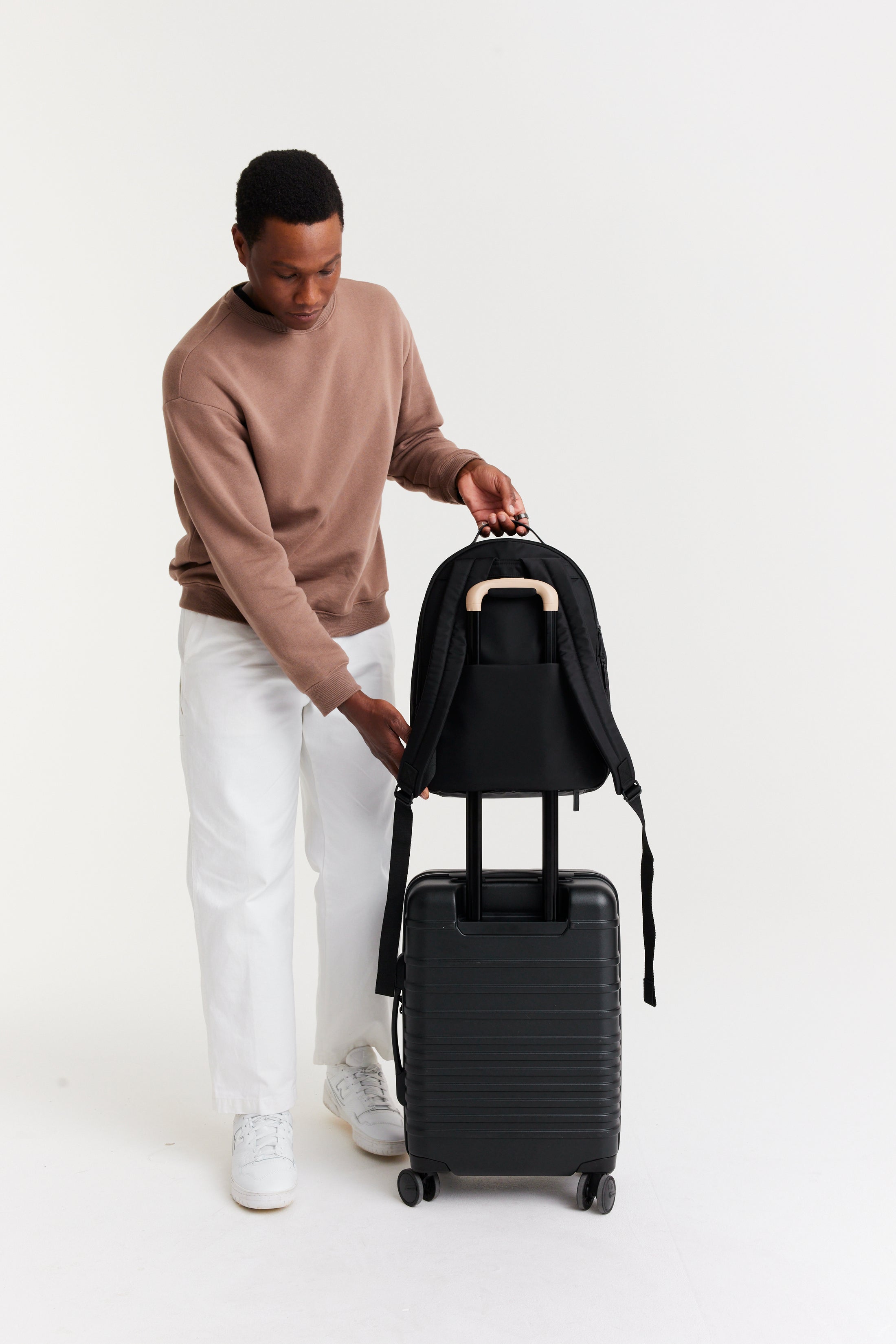 BÉIS 'The Commuter Backpack' In Black - Black Commuting Backpack For Work