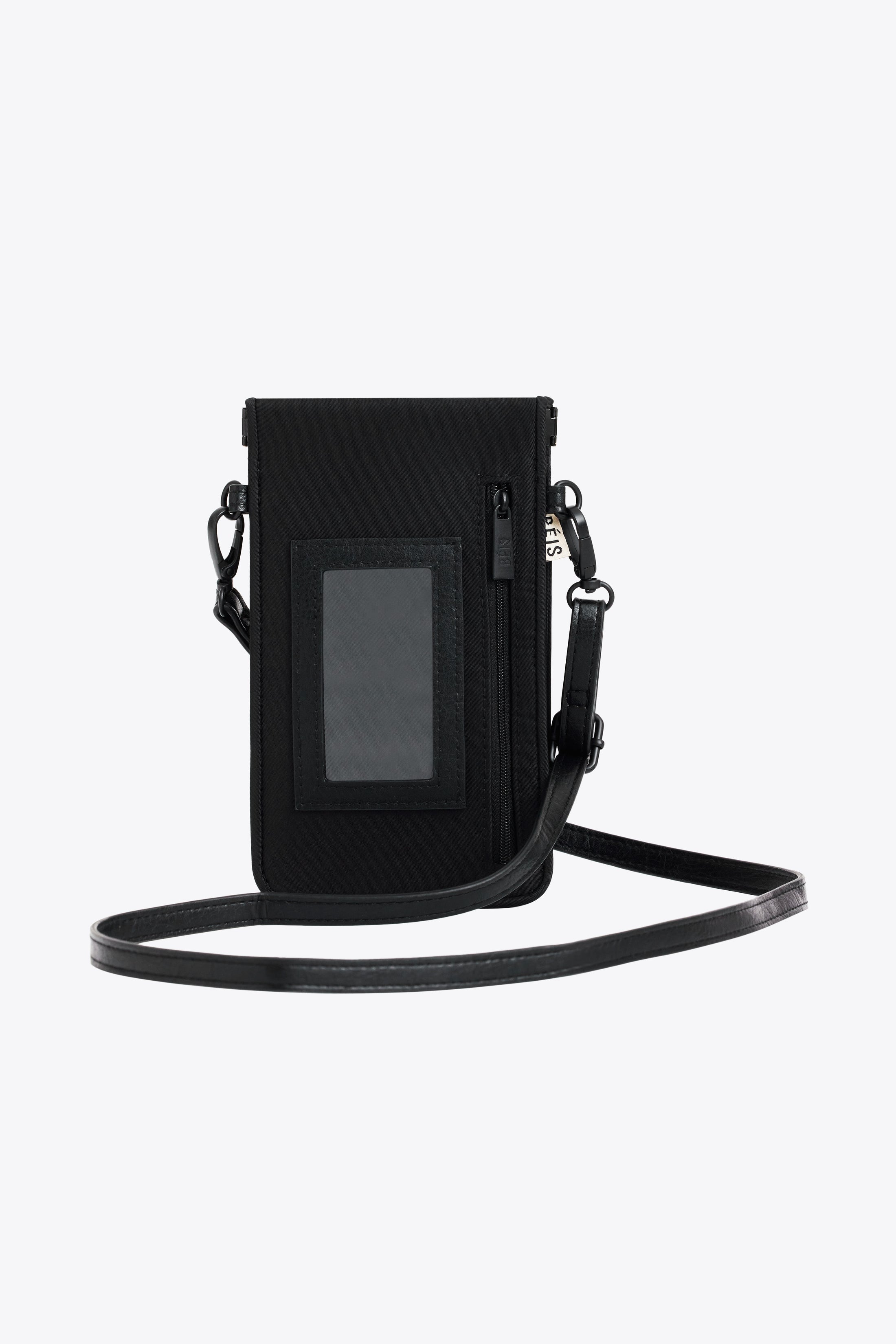 BÉIS 'The ID Crossbody Bag' In Black - Crossbody Bag With ID Pocket