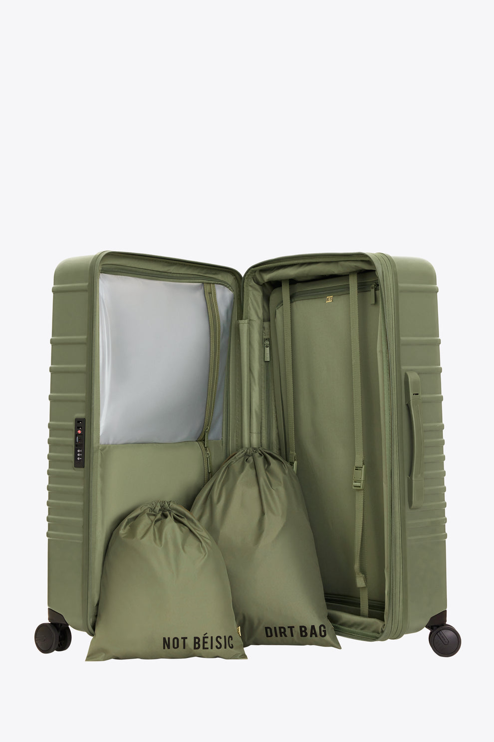 BÉIS 'The Large Check-In Roller' in Olive - Olive Green Large 29" Check ...