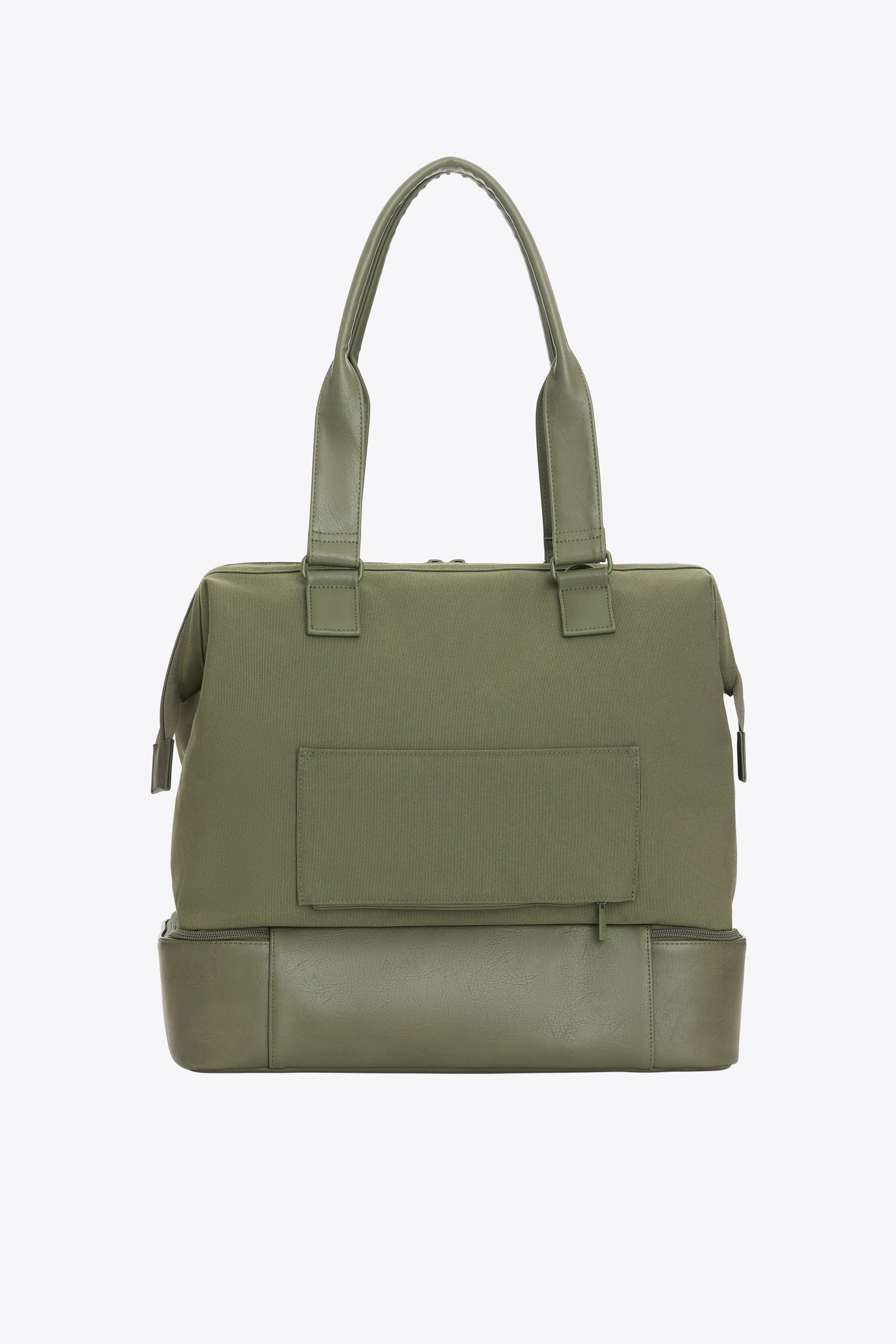 BÉIS 'The Mini Weekender' in Olive - Small Olive Green Duffle & Weekend Bag