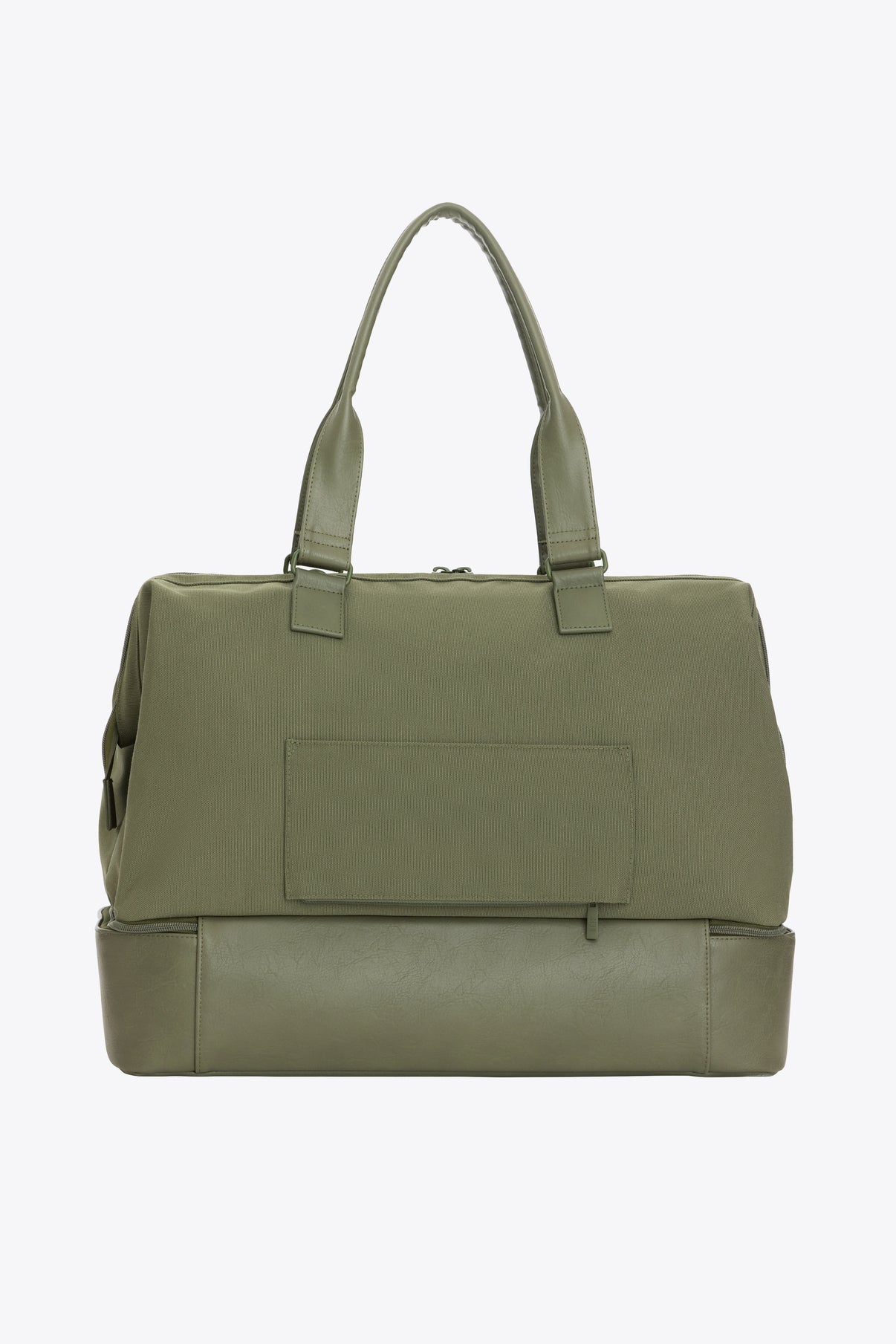 BÉIS 'The Weekender' in Olive - Olive Green Duffle Bag & Weekend Bag