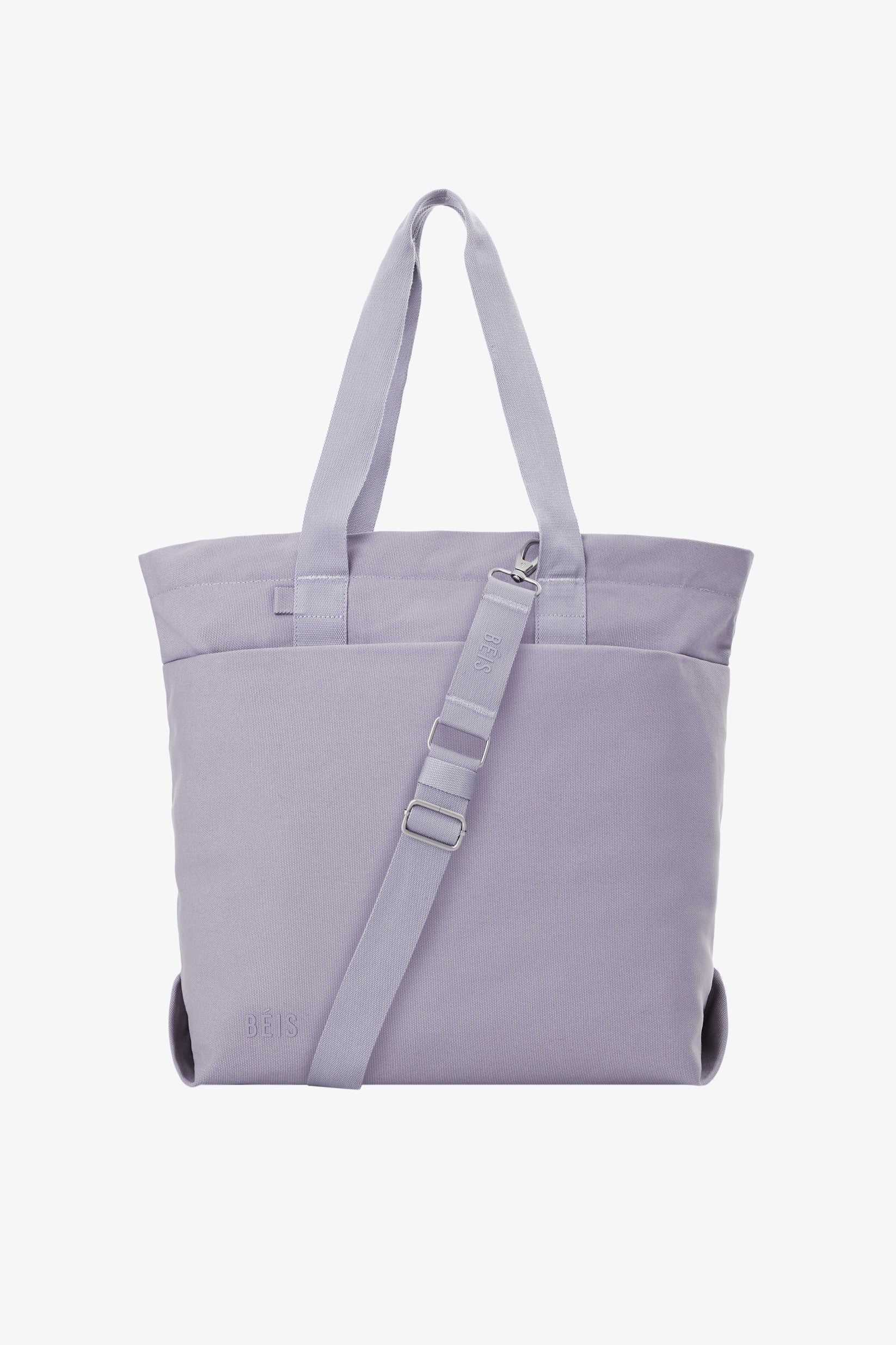 BÉIS 'The Utility Tote' in Lavender - Large Travel Tote Bag in Lavender