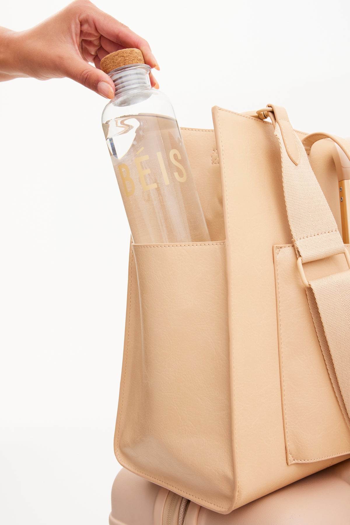 BÉIS 'The Large Work Tote' in Beige - Work Bag For Women & Laptop Bag
