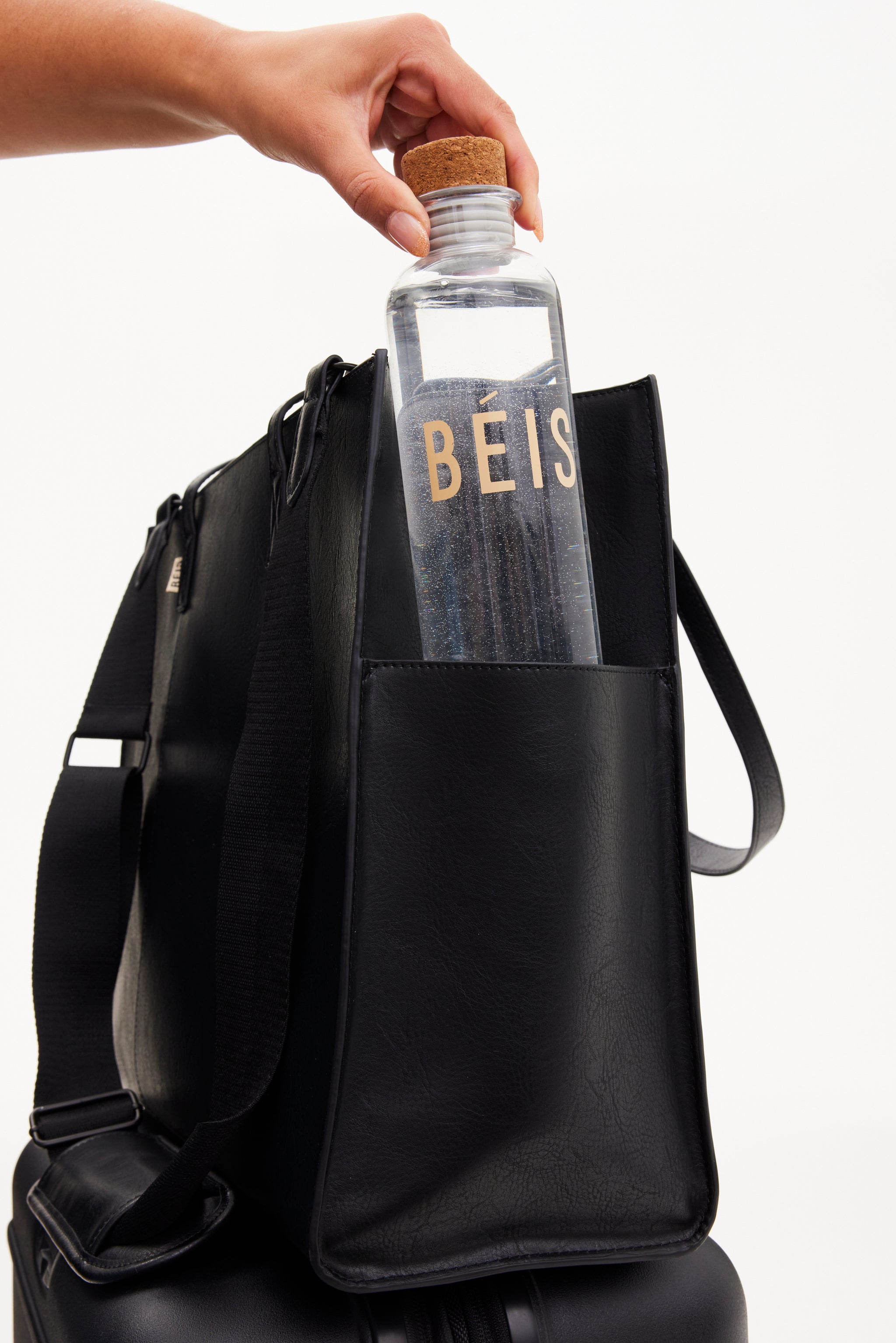 BÉIS 'The Large Work Tote' in Black - Womens Large Laptop Bag in Black
