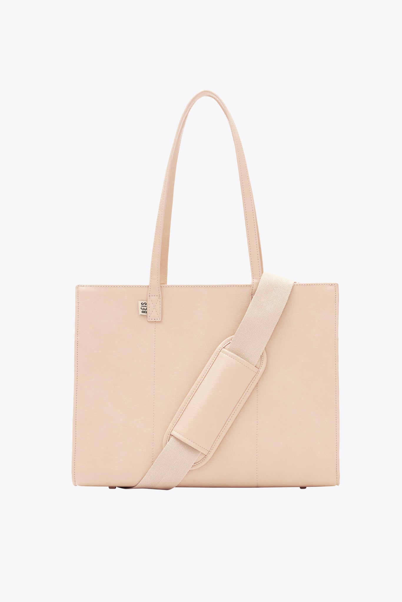 BÉIS 'The Work Tote' in Beige - Beige Small Work Bag For Women & Laptop ...