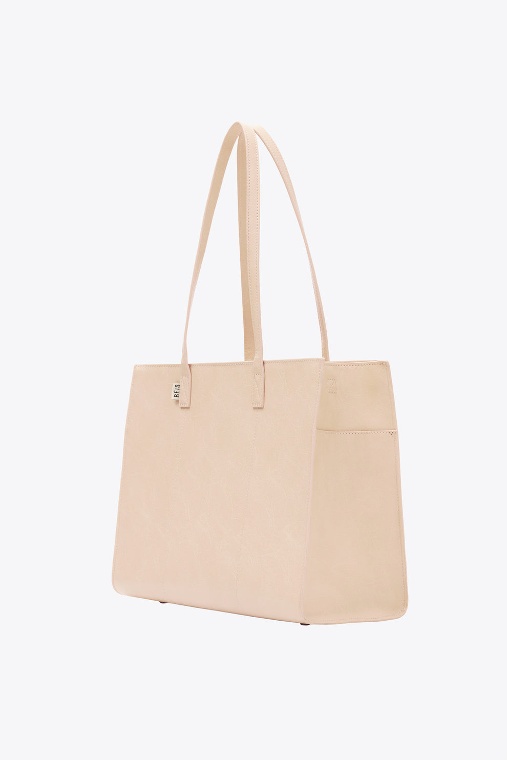 BÉIS 'The Work Tote' in Beige - Beige Small Work Bag For Women & Laptop ...