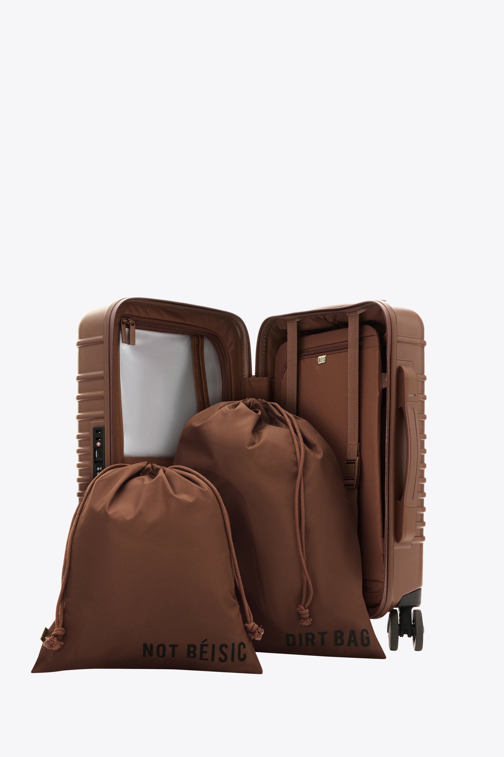 BÉIS 'The Small Carry-On Roller' in Maple - Brown Small Carry-On ...