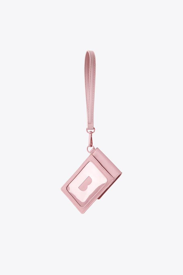 BÉIS 'The Id Wristlet' in Atlas Pink - Pink Card & Id Holder Wristlet