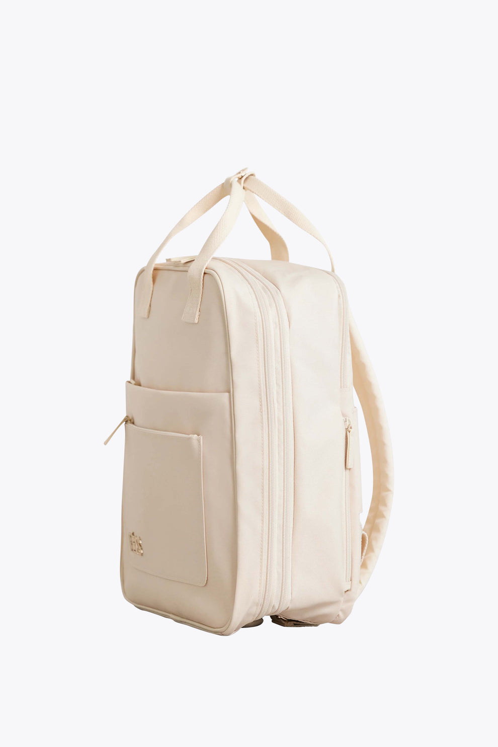BÉIS 'The Expandable Backpack' in Beige - Expandable Travel Backpacks