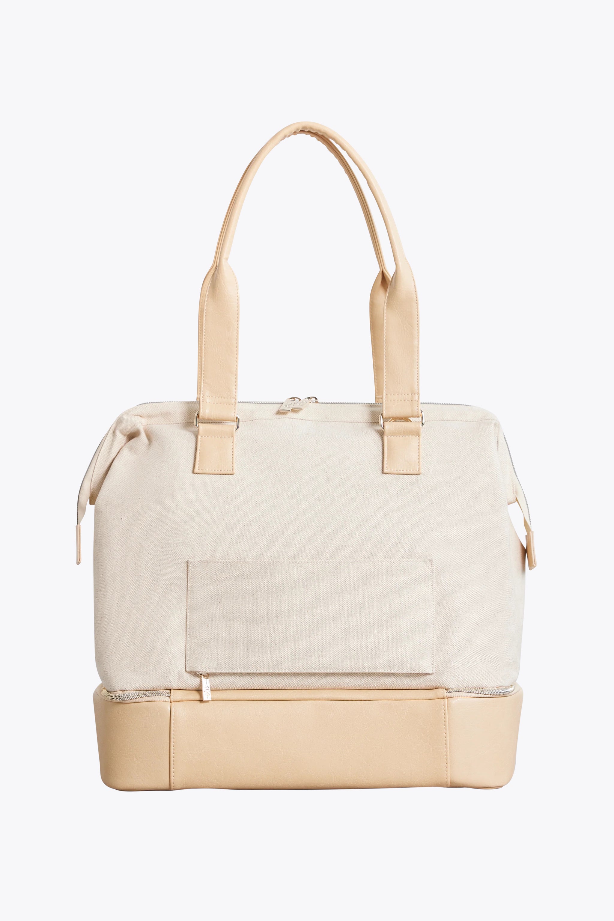 BÉIS 'The Mini Weekender' In Beige - Small Beige Weekender Bag & Travel ...