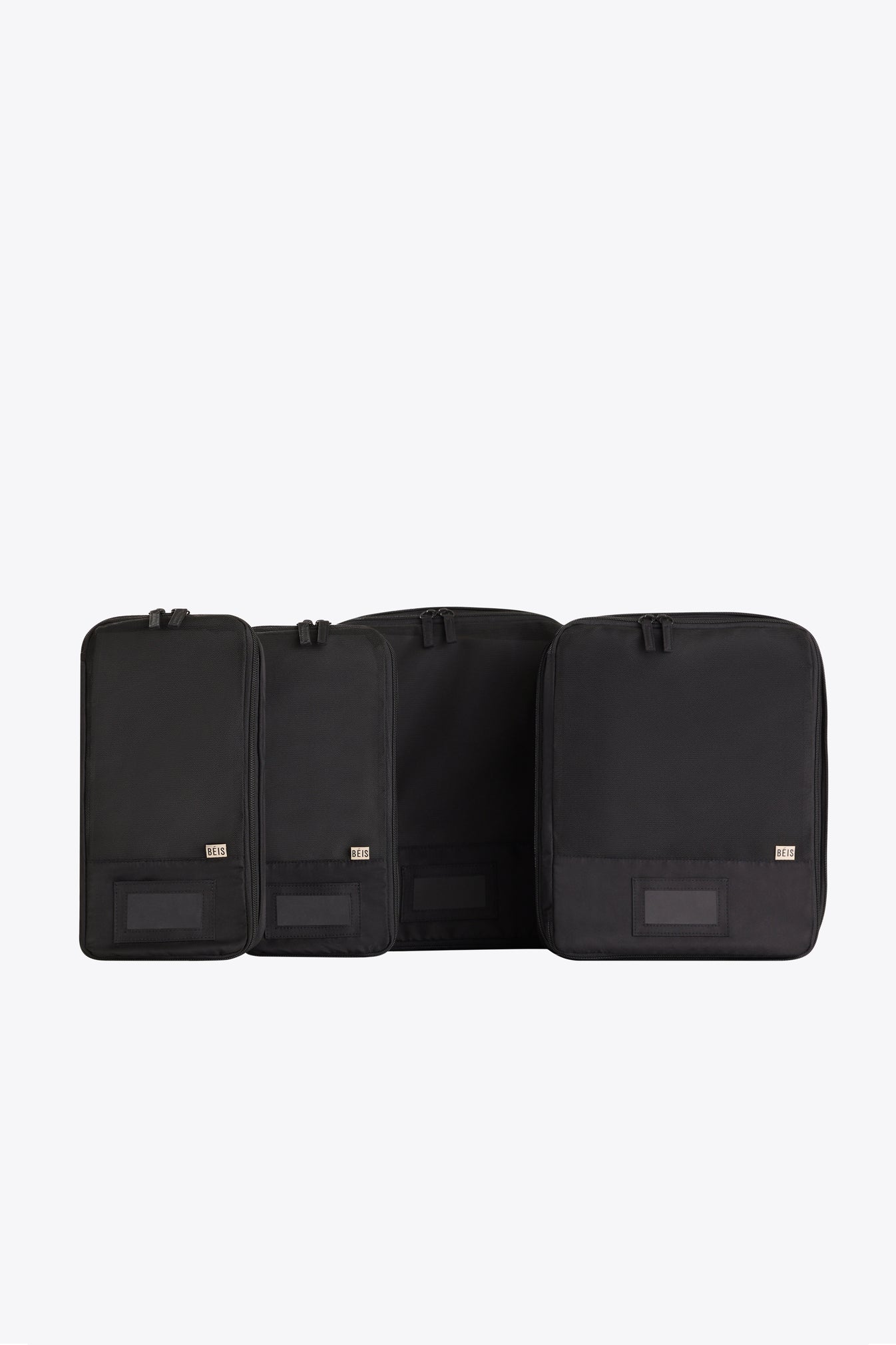 BÉIS 'The Compression Packing Cubes 4pc' in Black - 4 Piece Set Of ...
