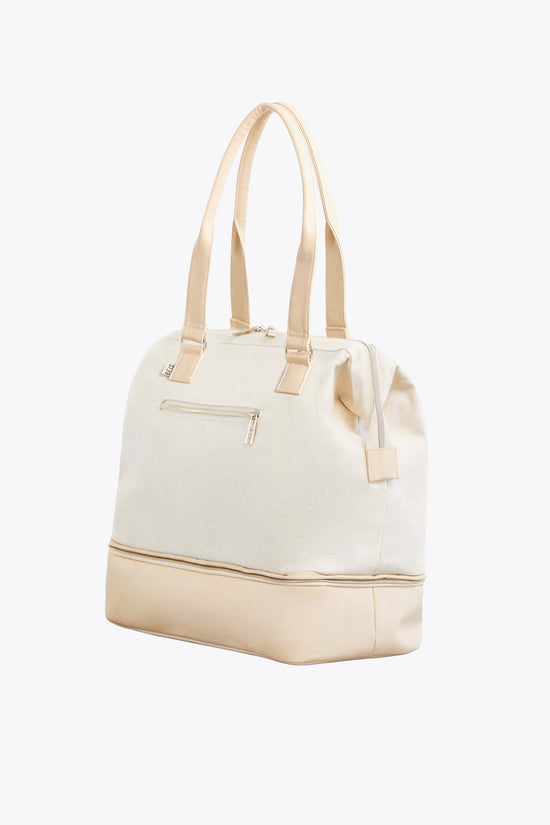 BÉIS 'The Convertible Mini Weekender' in Beige - Mini Travel Weekender Bag