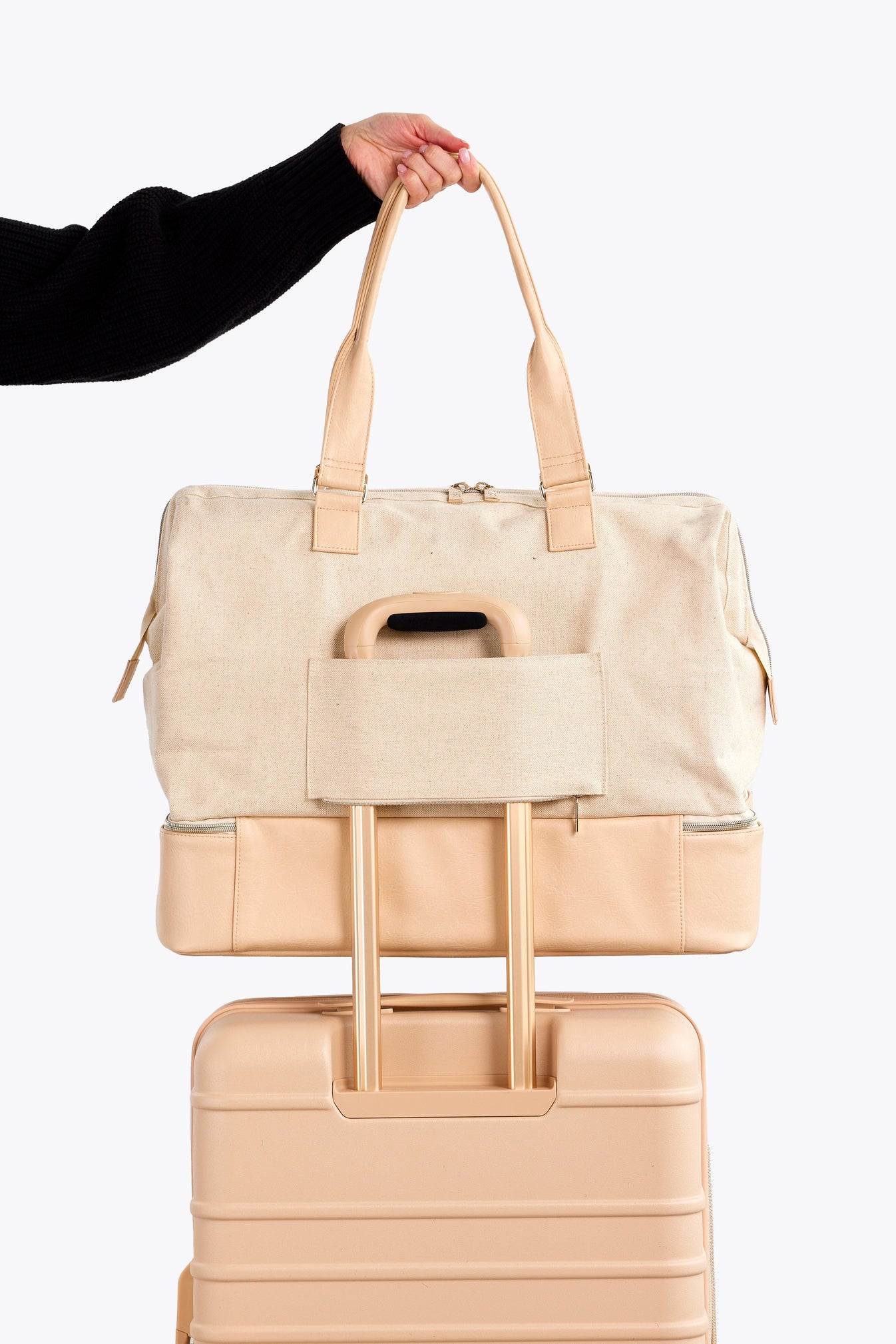 BÉIS 'The Weekender' in Beige - Beige Travel Bag & Overnight Bags