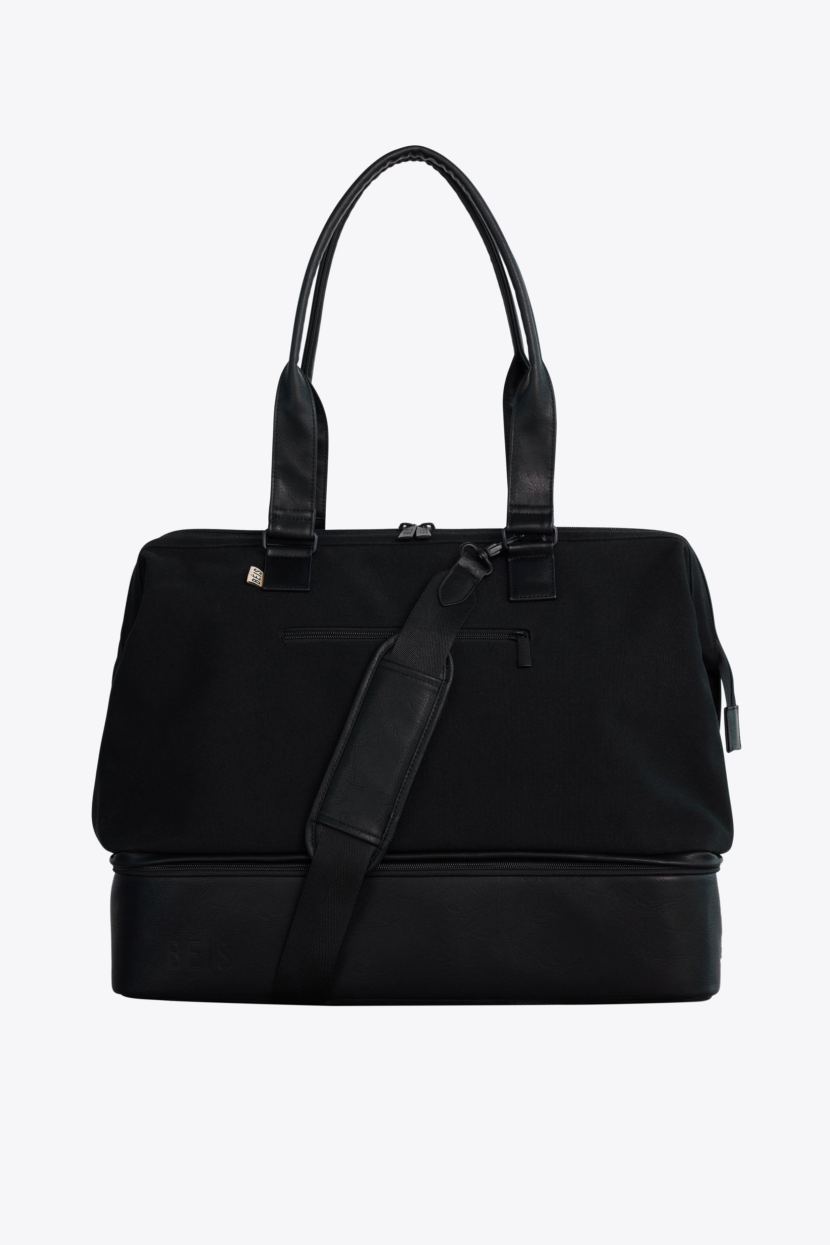 BÉIS 'The Weekender' in Black - Black Travel Bag & Overnight Bags