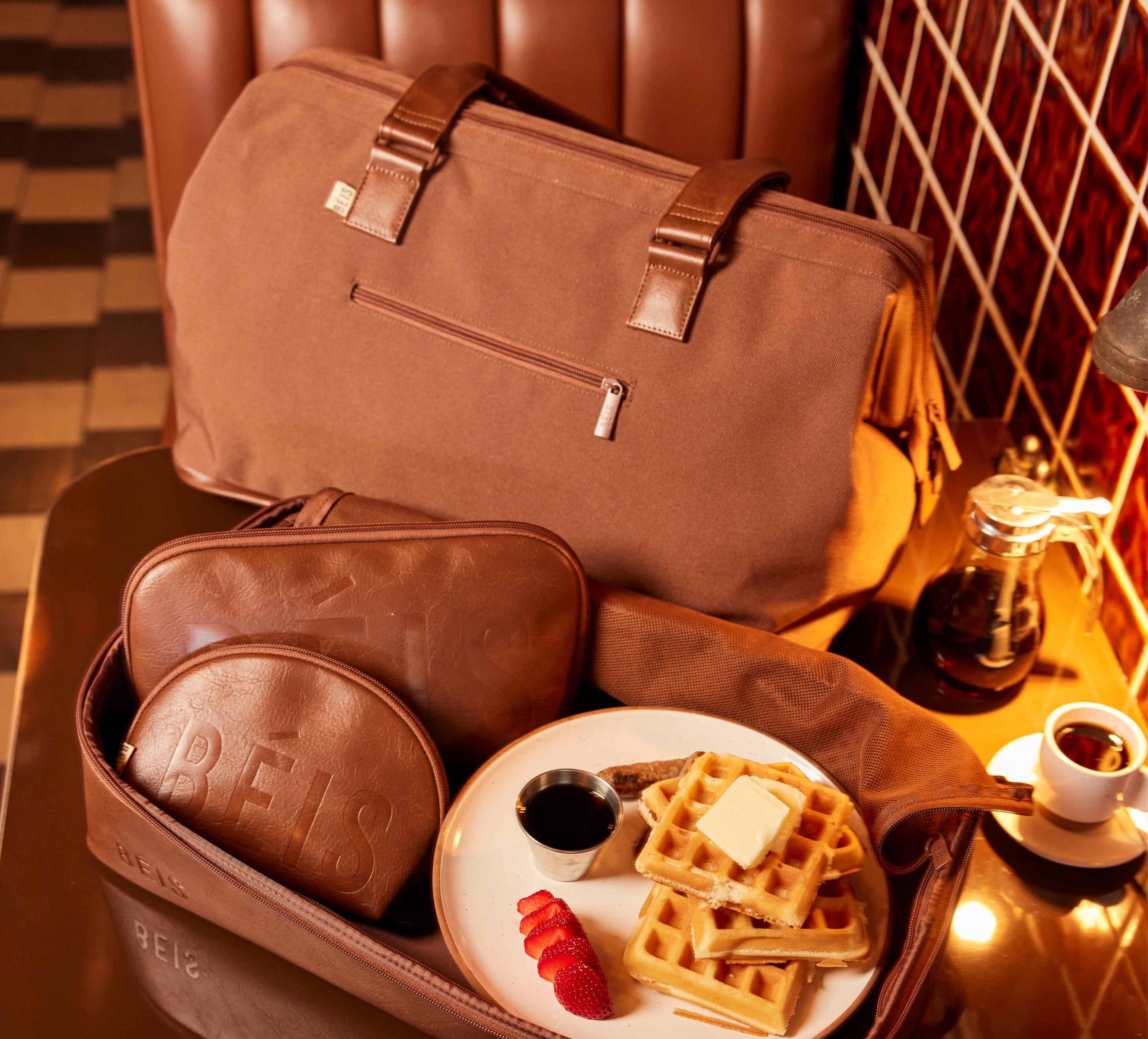The Maple Collection - Brown Luggage & Brown Tote Bags for Travel