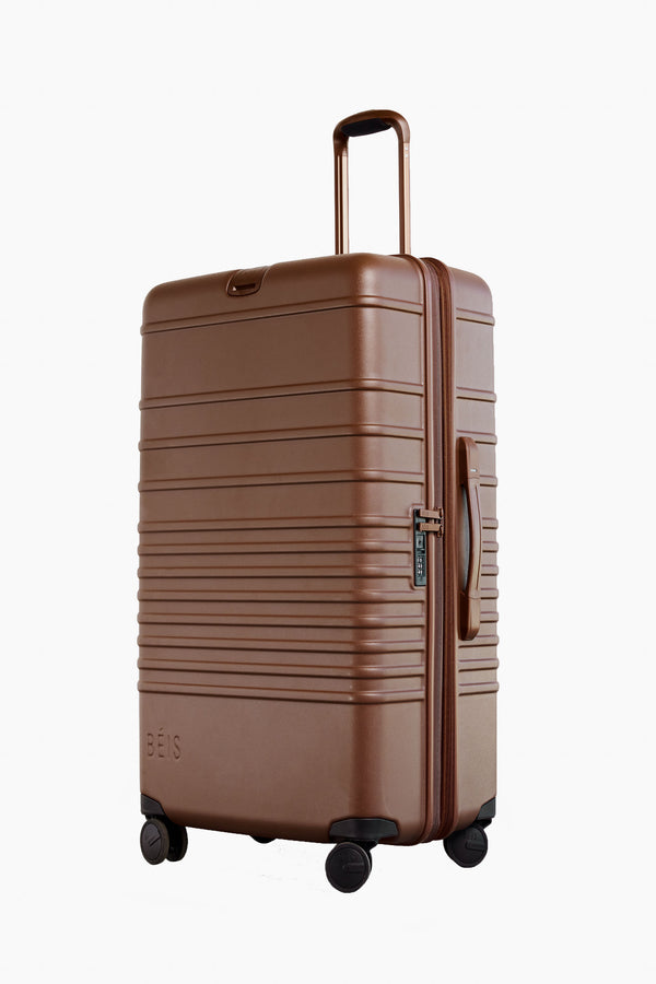 BÉIS 'The Large Check-In Roller' in Maple - Brown 29 inch Checked ...