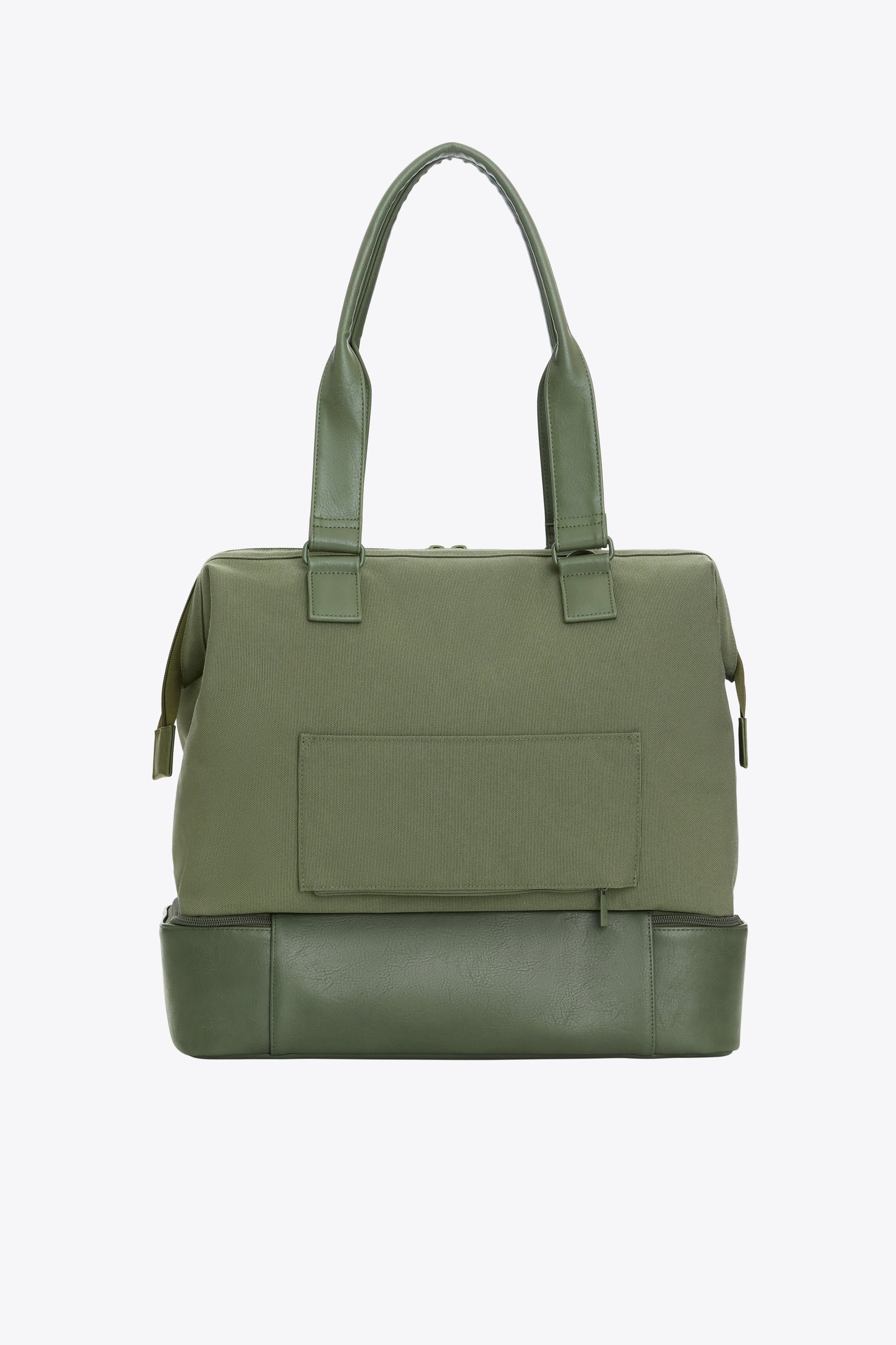 BÉIS 'The Mini Weekender' in Olive - Small Olive Green Duffle & Weekend Bag