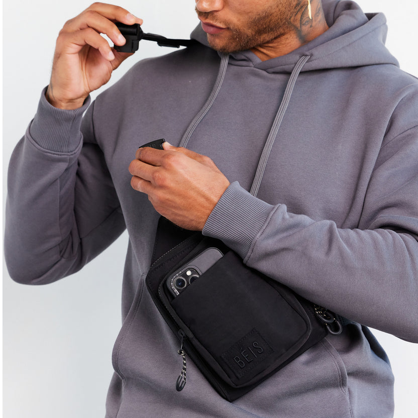 BÉIS 'The Sport Sling' in Olive - Olive Green Crossbody Sling Bag ...