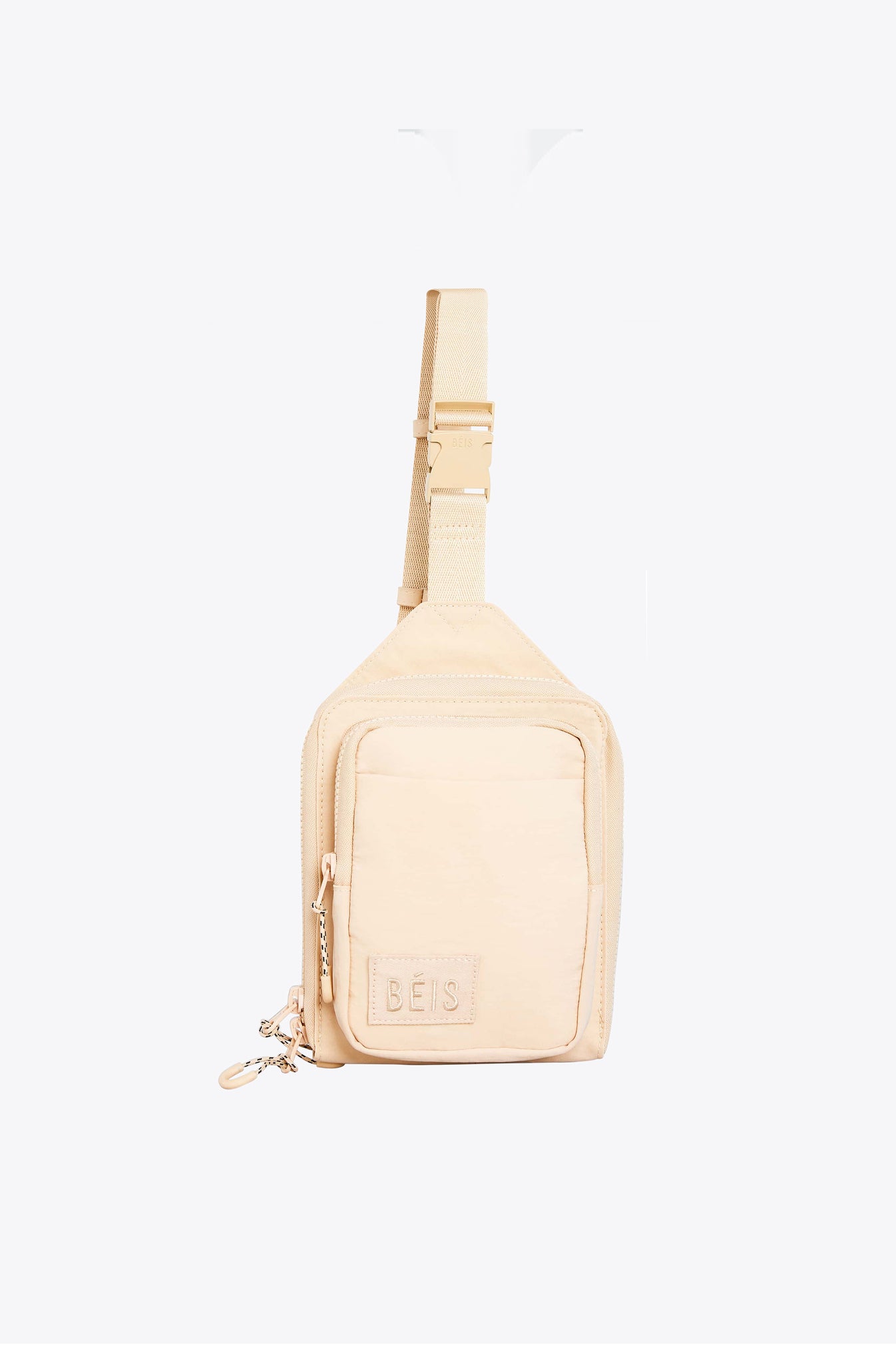 BÉIS 'The Sport Sling' in Beige - Crossbody Athletic Gym Bag