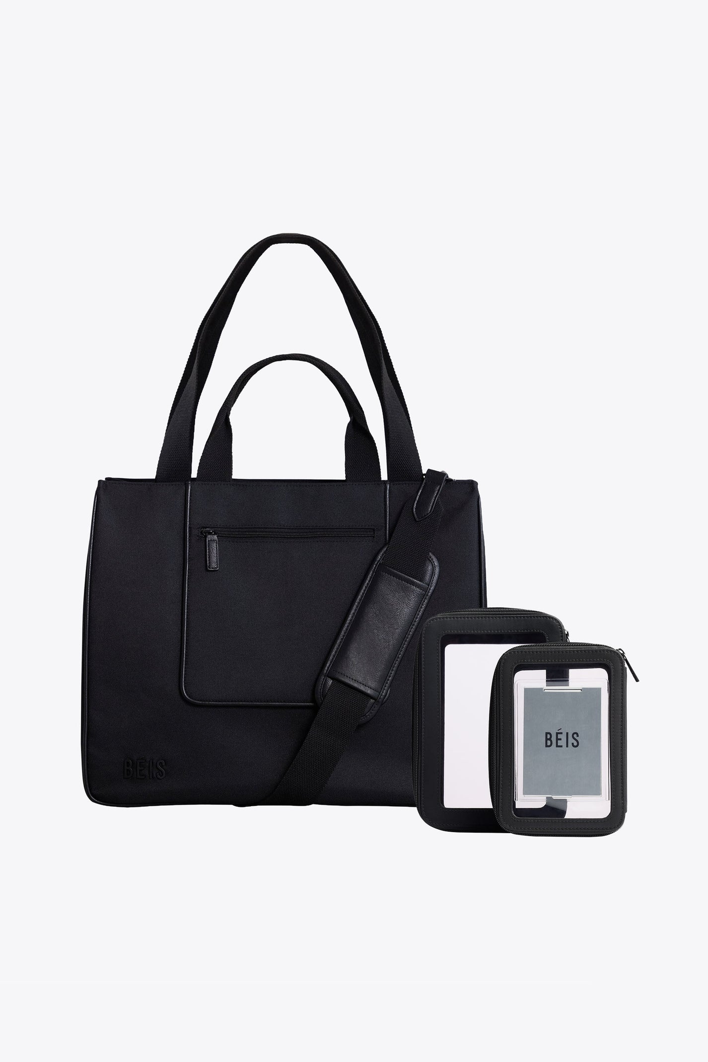 BÉIS 'The Everyday Carry Set' in Black - East to West Tote Bag & In ...