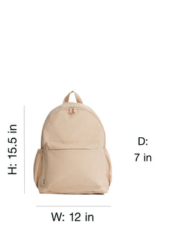 BÉIS 'The Backpack' in Beige - Beige Carry-On Travel Backpack & Laptop ...