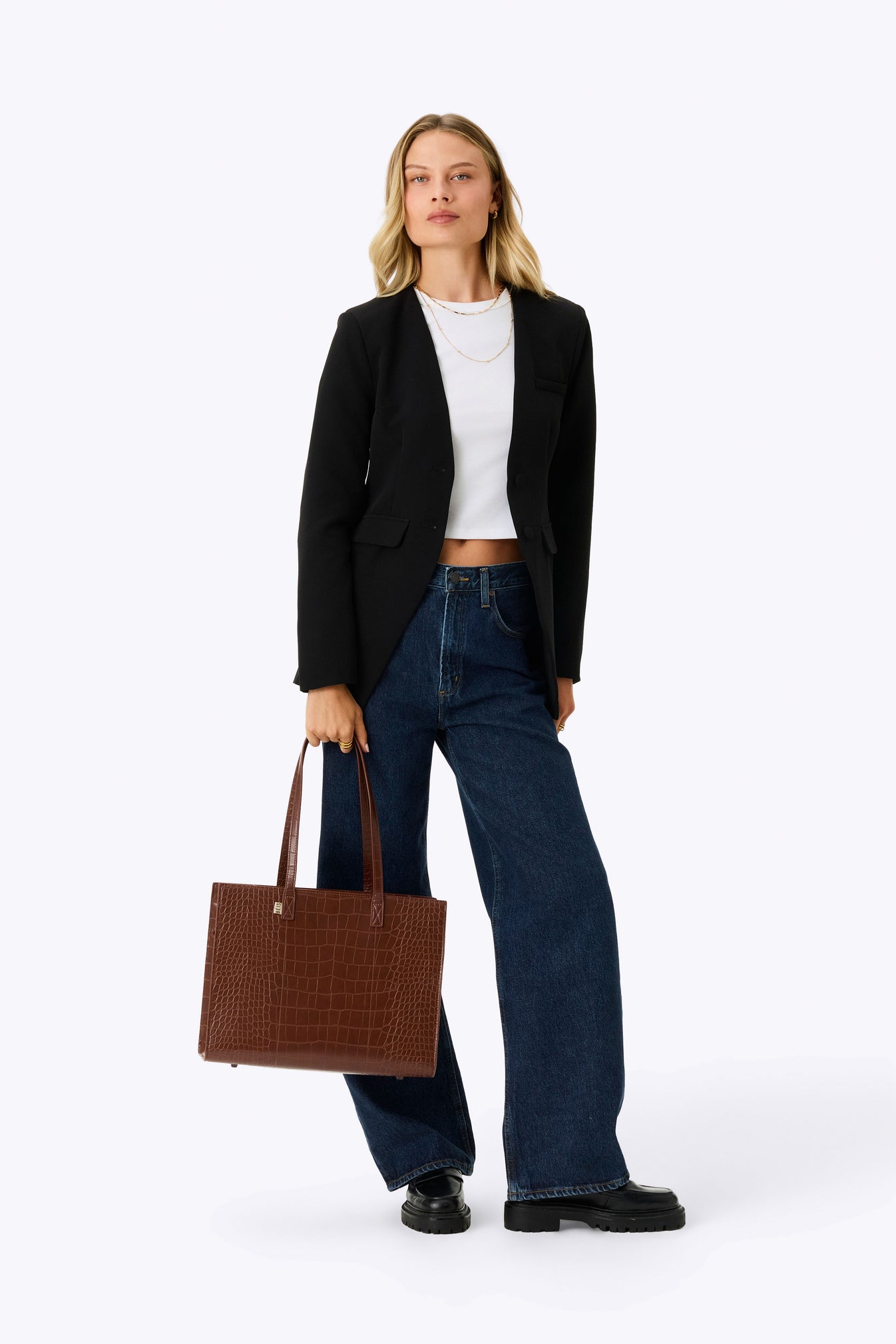BÉIS 'The Work Tote' in Maple - Brown Laptop Bag & Office Work Tote