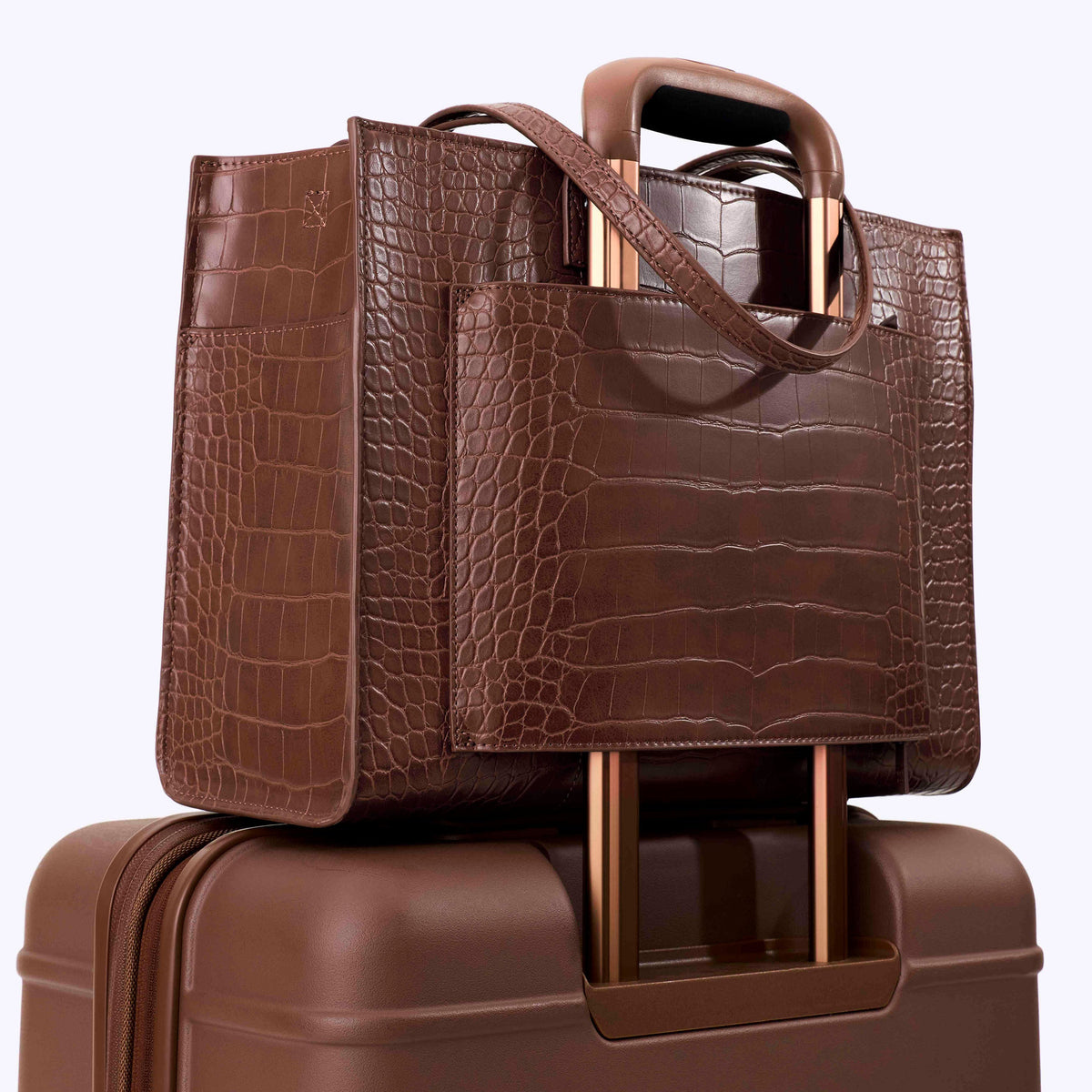BÉIS 'The Work Tote' in Maple - Brown Laptop Bag & Office Work Tote