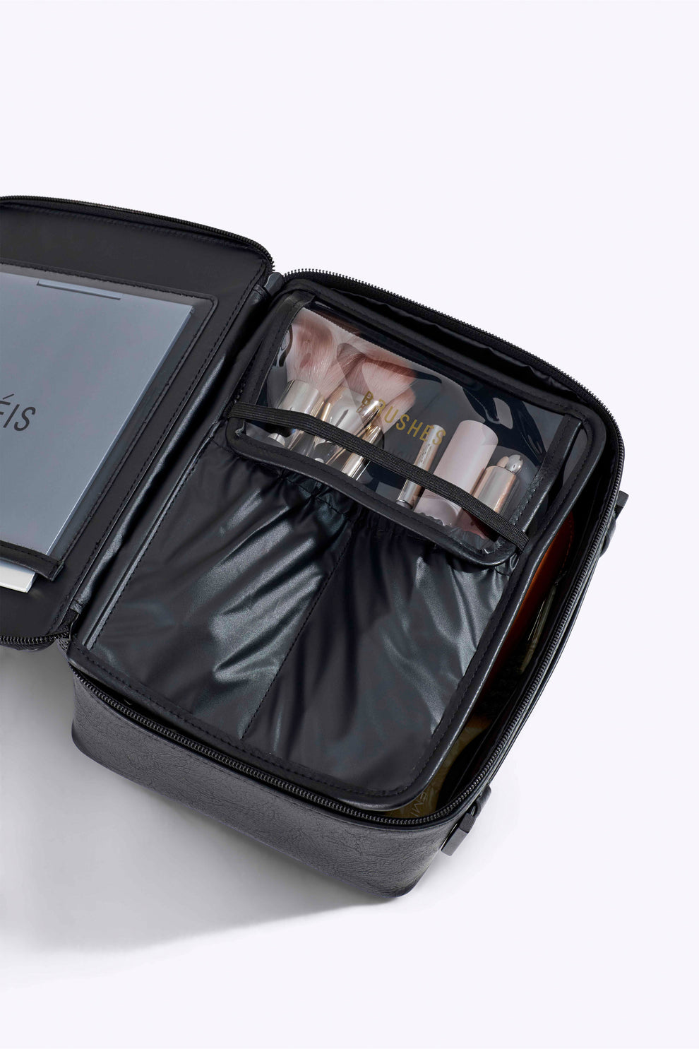 BÉIS 'The Cosmetic Case' in Black - Makeup Organizer & Makeup Travel Case