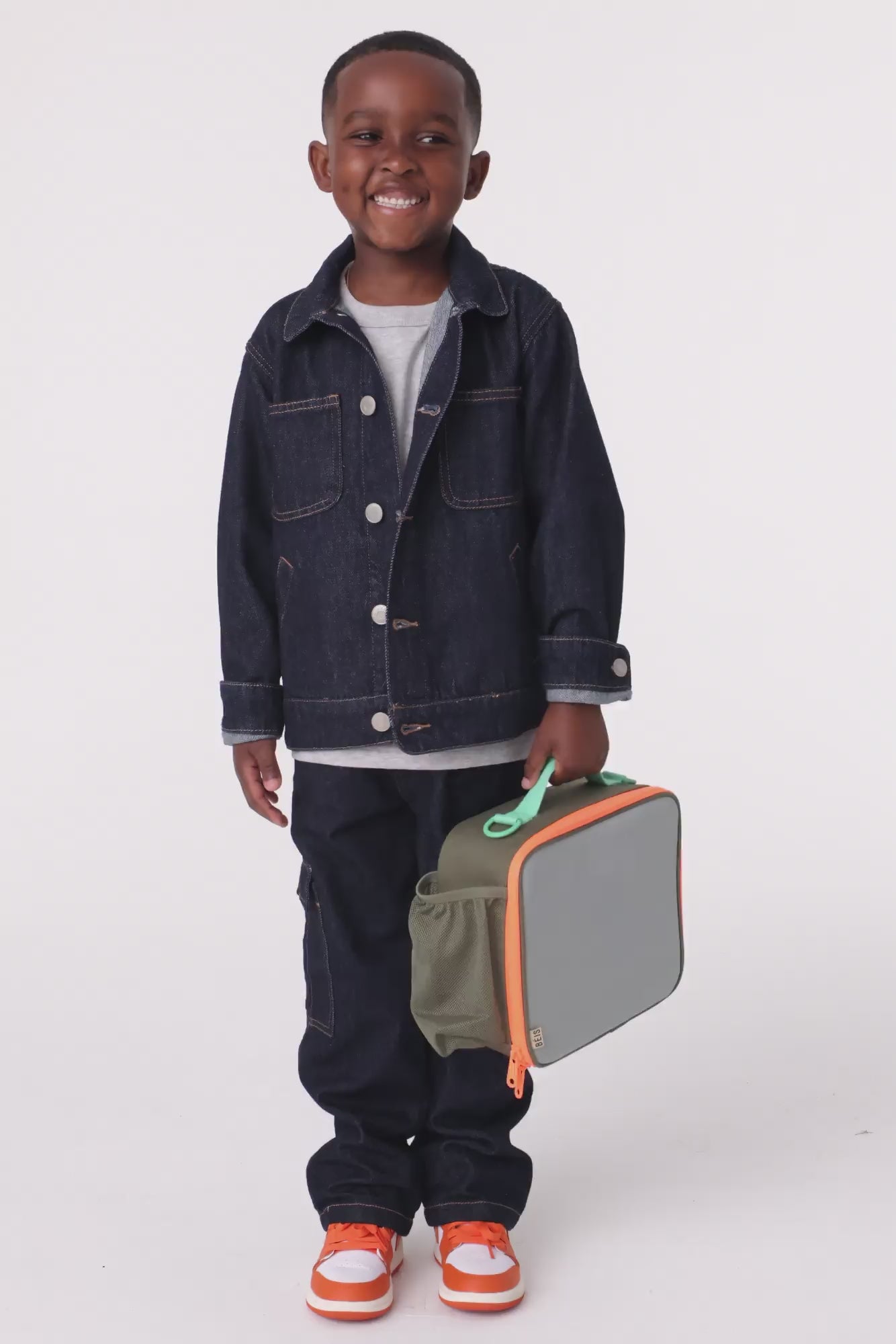 BÉIS 'The Kids Lunch Box' in Olive - Green Kids' Lunchbox For School ...