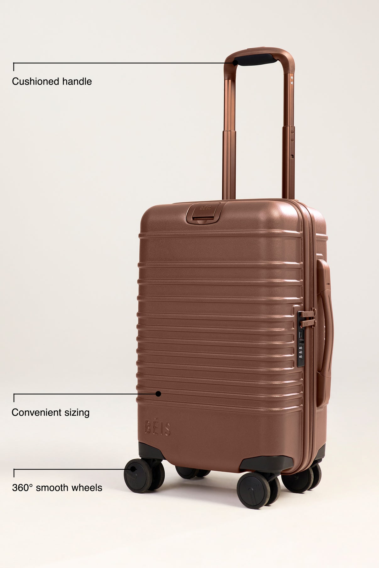 BÉIS 'The Small Carry-On Roller' in Maple - Brown Small Carry-On ...
