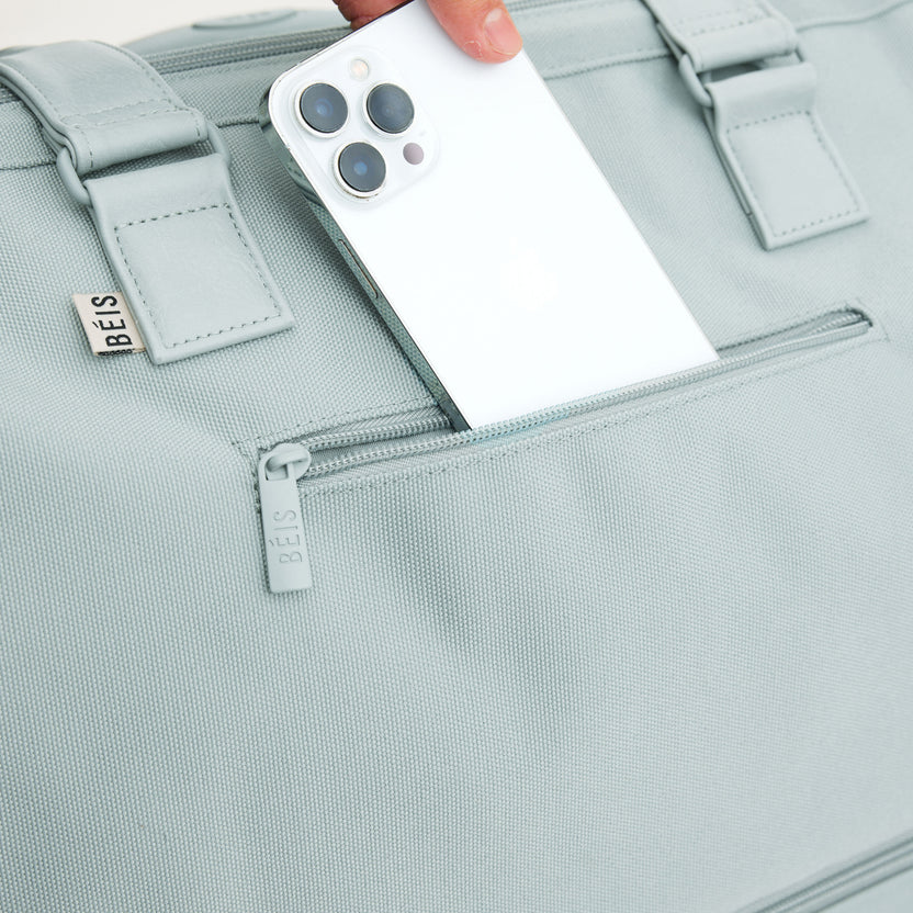 BÉIS 'The Mini Weekender' in Maple - Small Brown Overnight & Weekend Bag