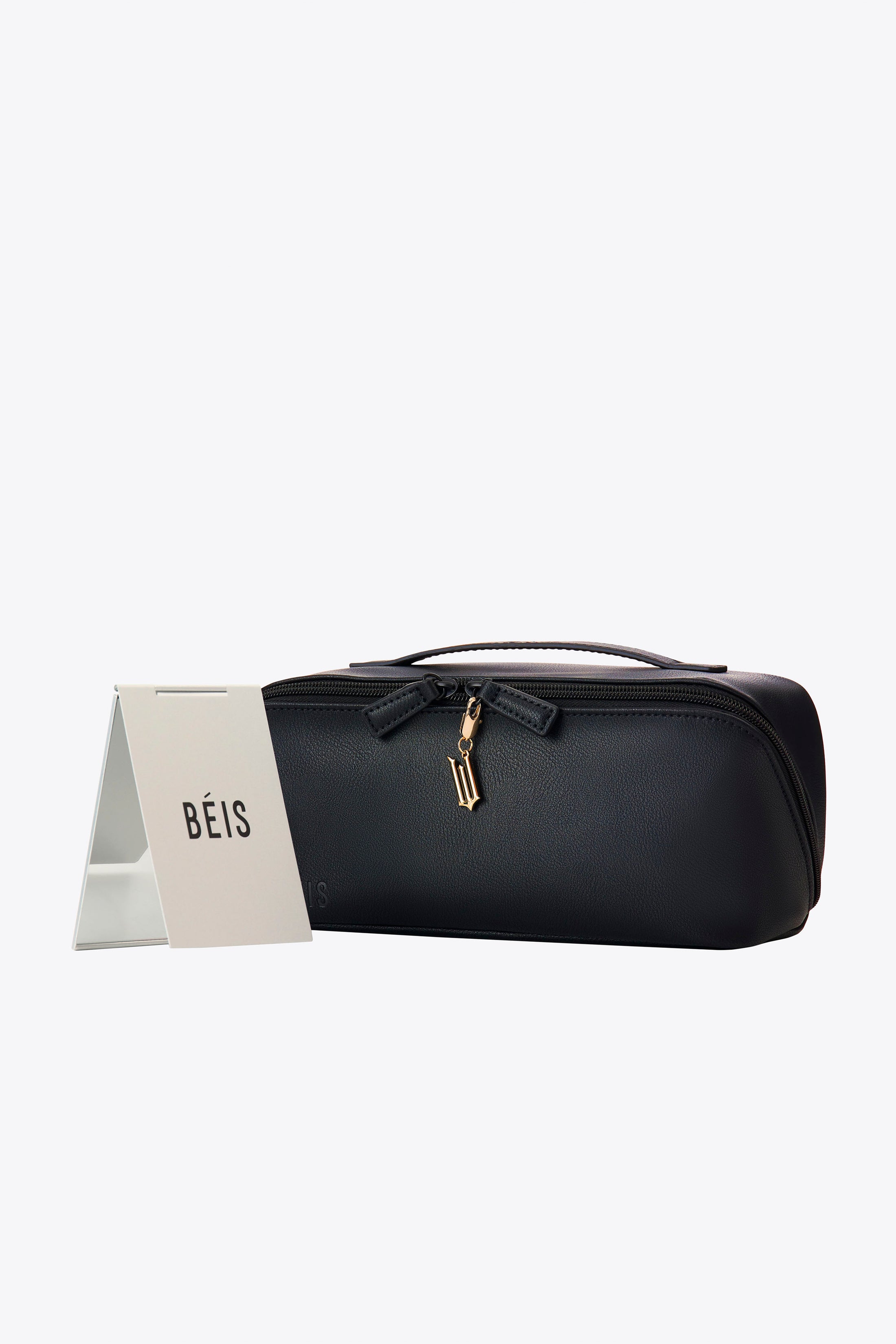 BÉIS 'The Wicked Toiletry Kit' in Black - Wide Opening Black Travel ...